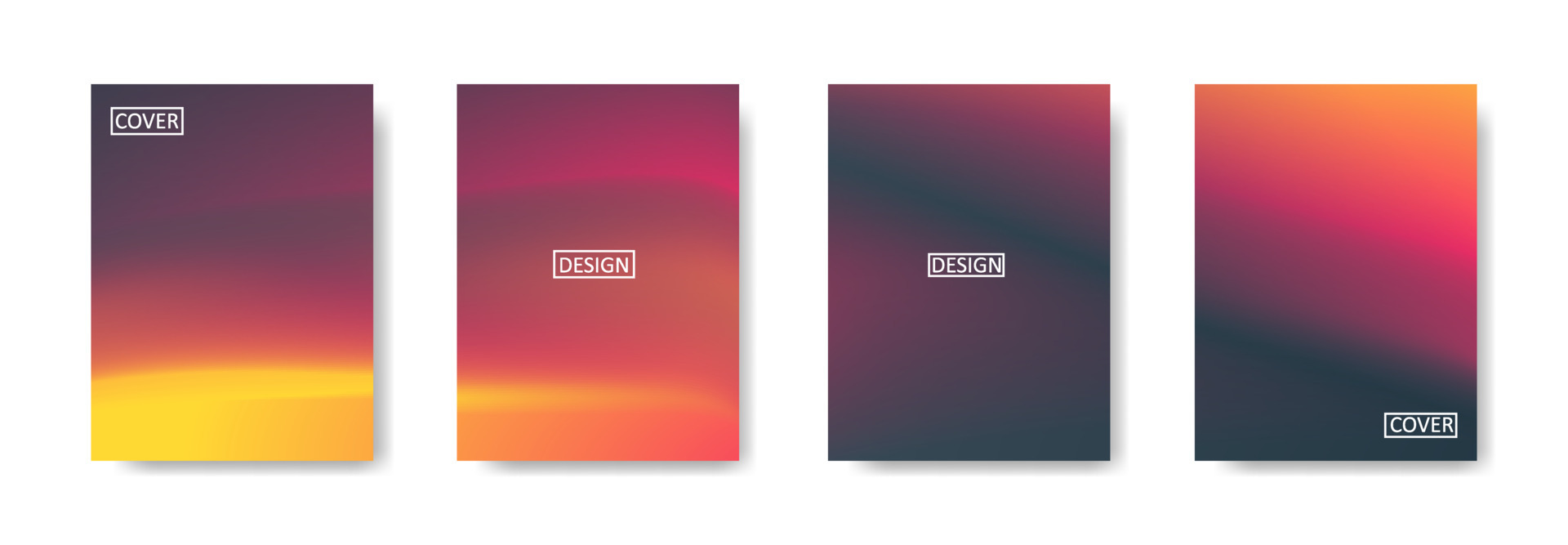 gradient collection of beautiful abstract colorful templates 6574889 ...