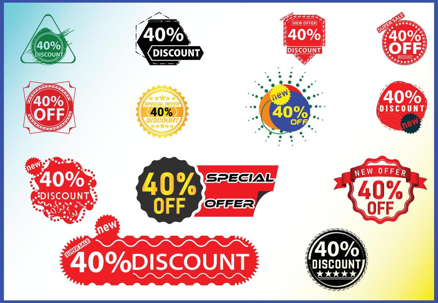 40 Percent Off New Offer Logo And Icon Design Template Bundle 6577237 40-percent-off-new-offer-logo-and-icon-design-template-bundle-6577237