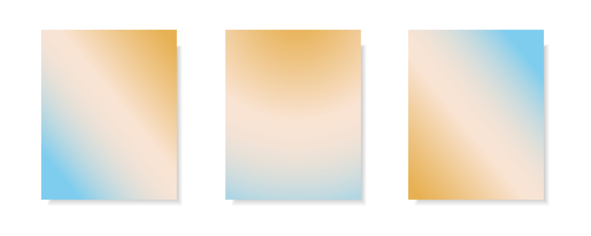 collection of abstract multicolor gradient vector cover backgrounds ...