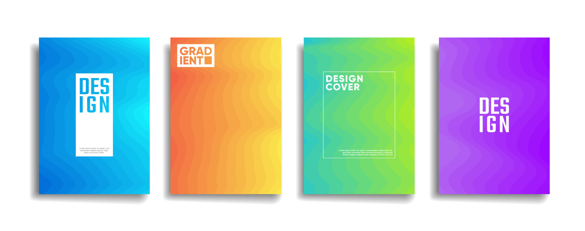 Modern Bright Gradient Color Abstract Line Pattern Background Cover Design 6600179 Vector Art At