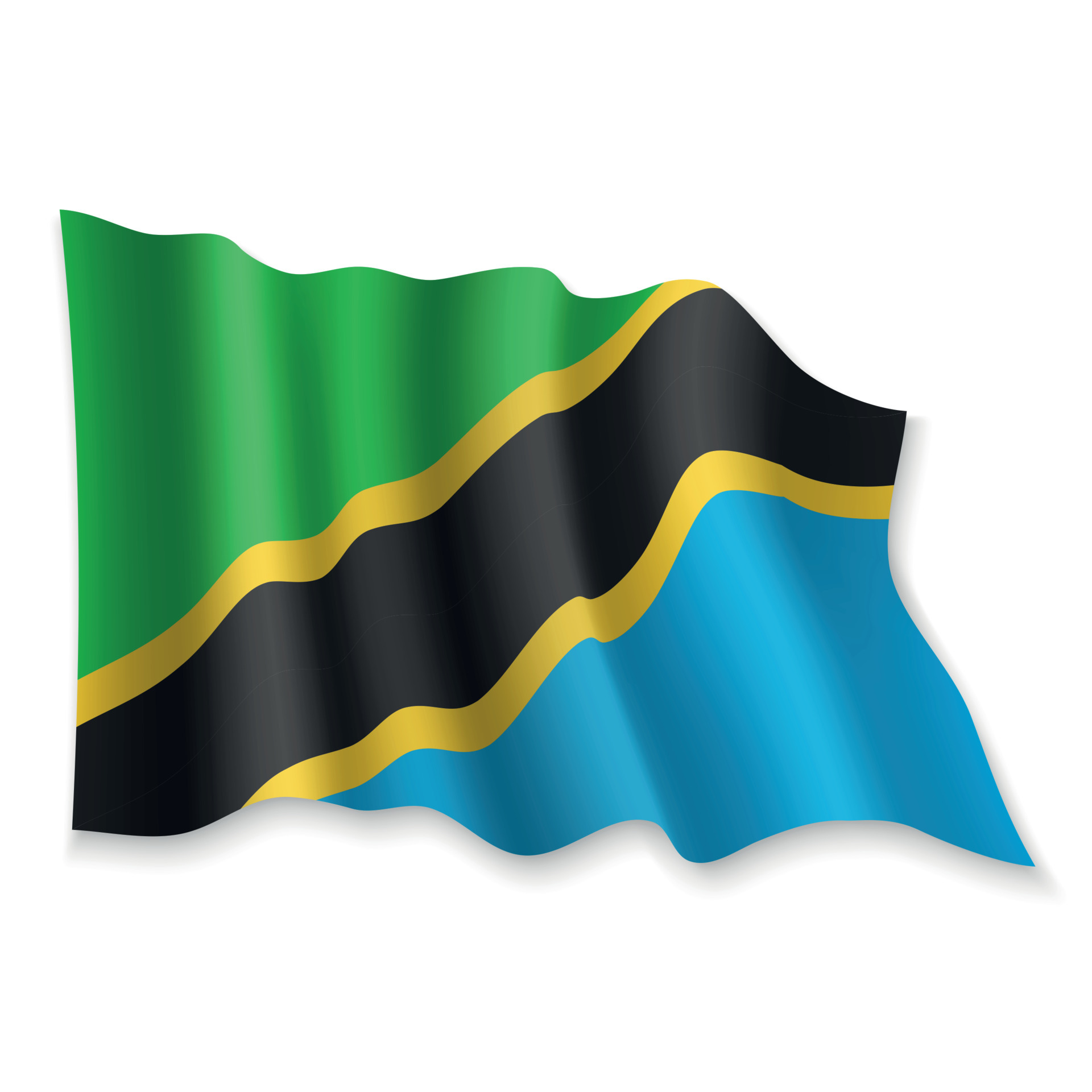 3D Waving Flag. Vector illustration 6602311 Vector Art at Vecteezy