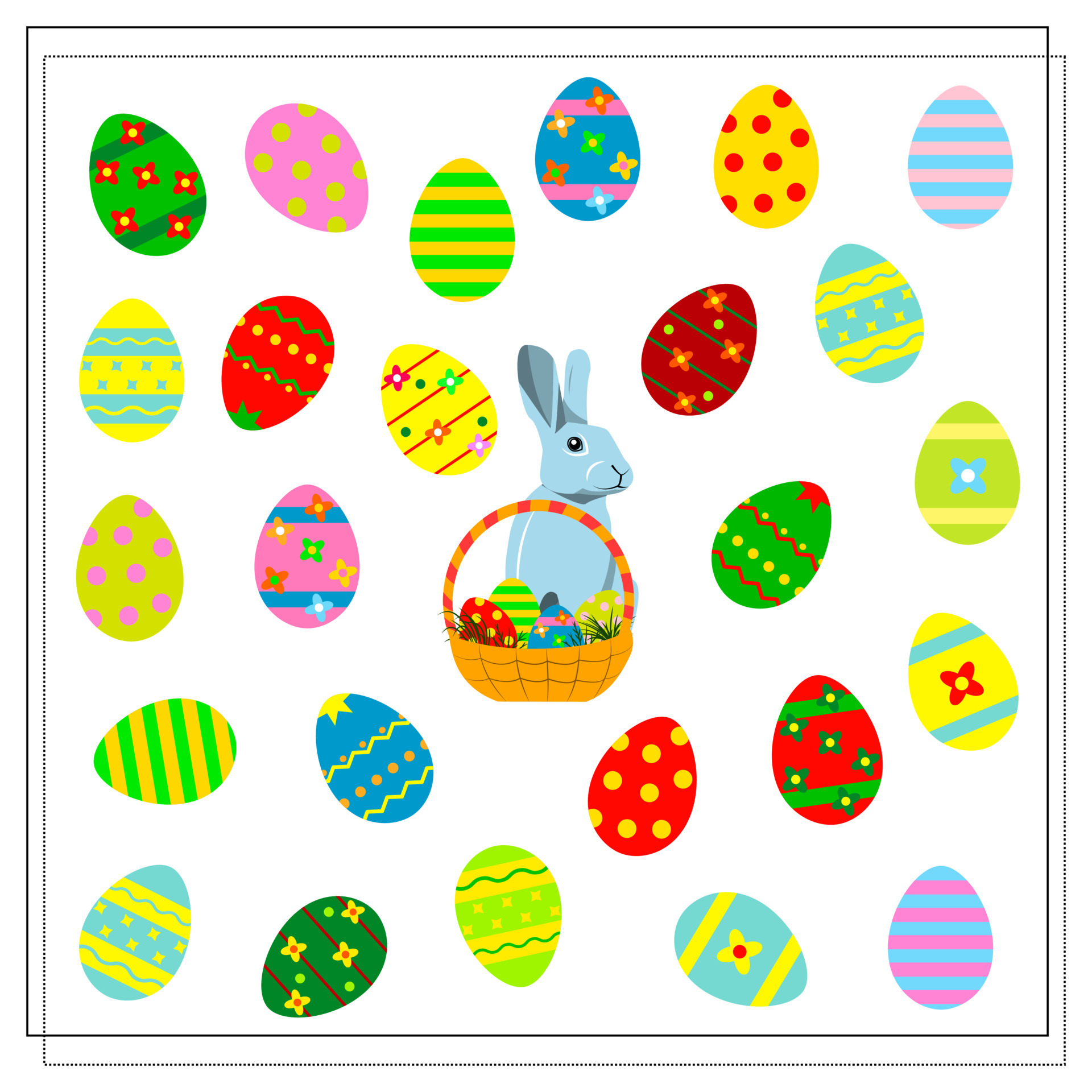 A matching game. Draw a line. Easter eggs. Connect the parts. a logical ...