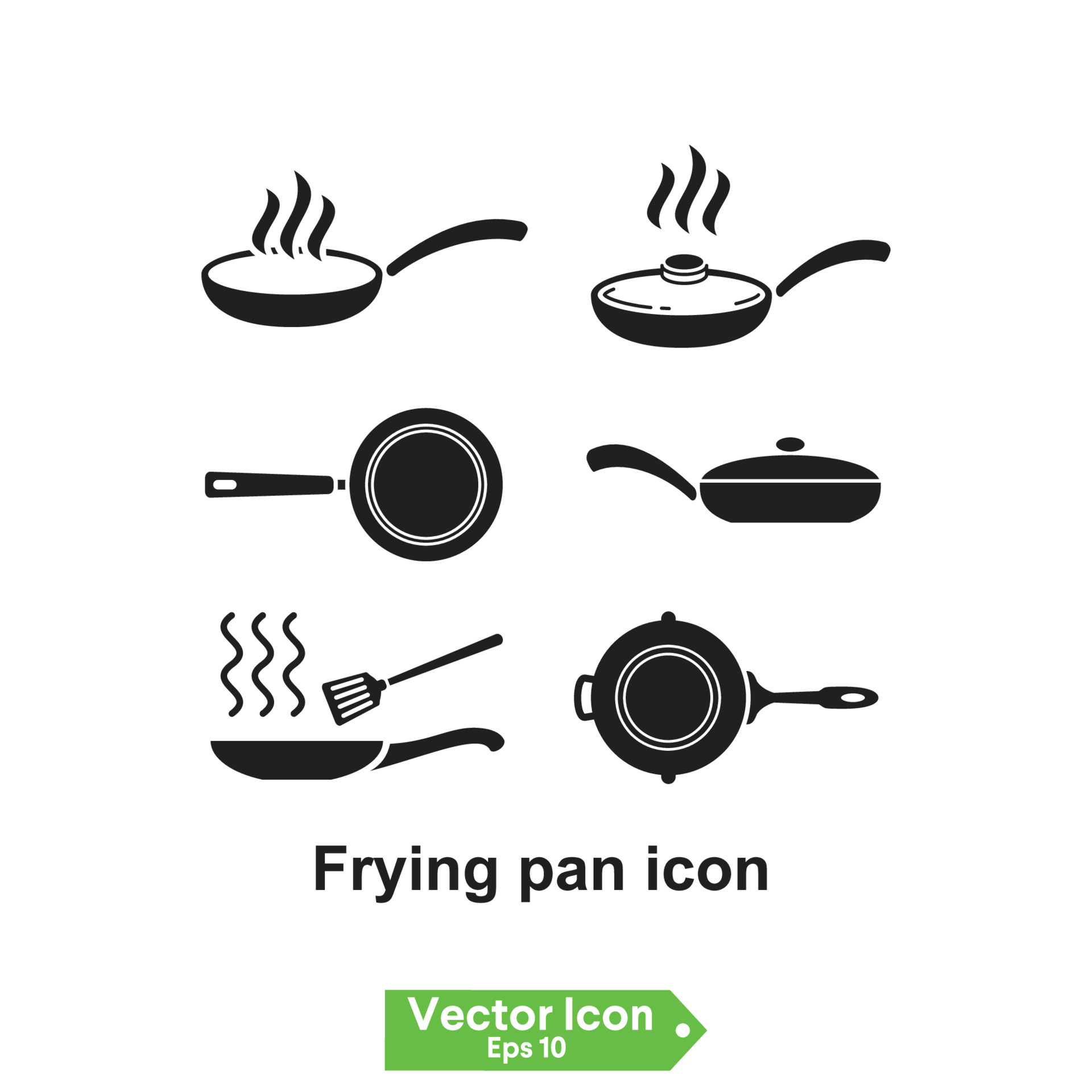 Frying Pan Icon Vector Concept Illustration For Design 6605235 Vector