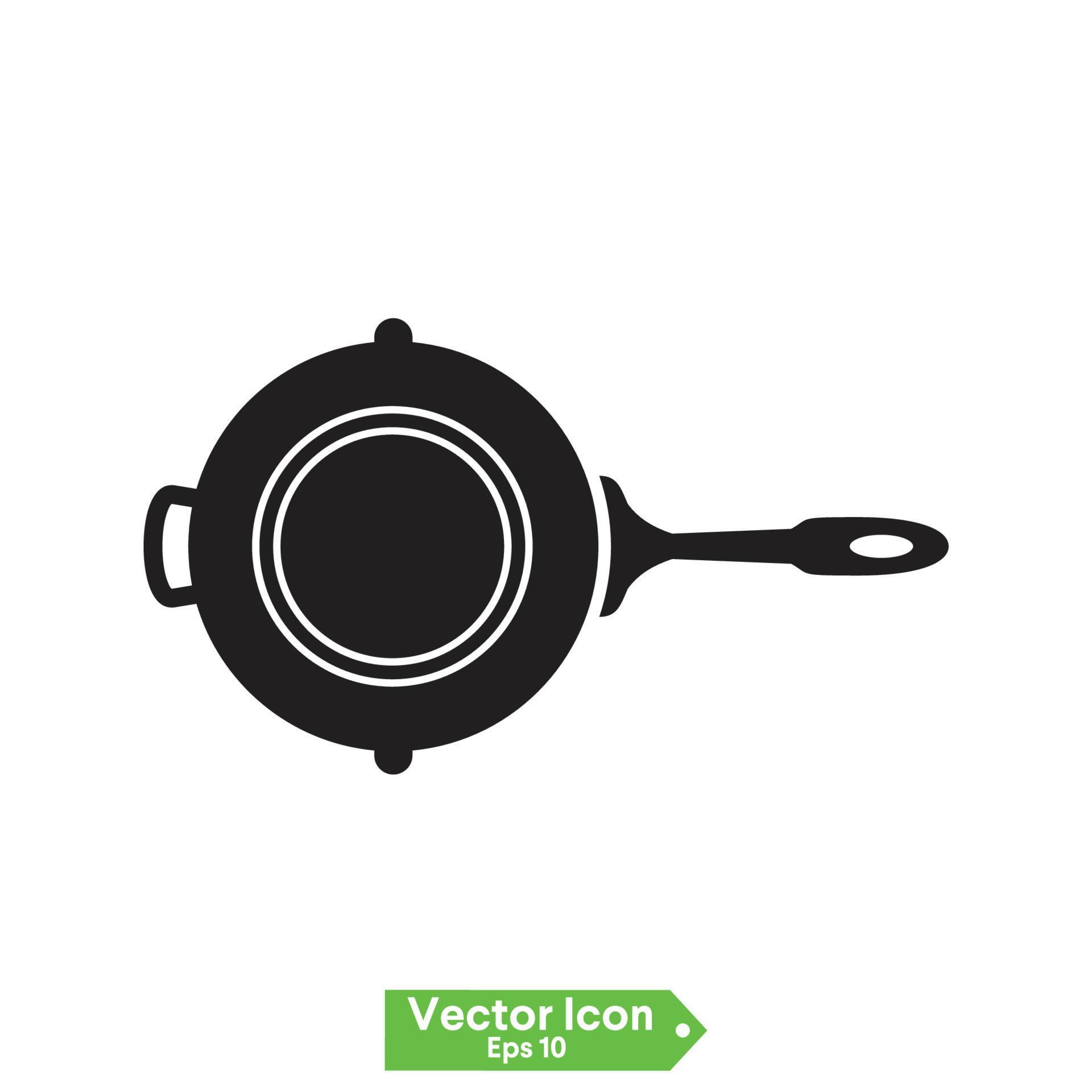 Frying Pan Icon Vector Concept Illustration For Design 6605271 Vector