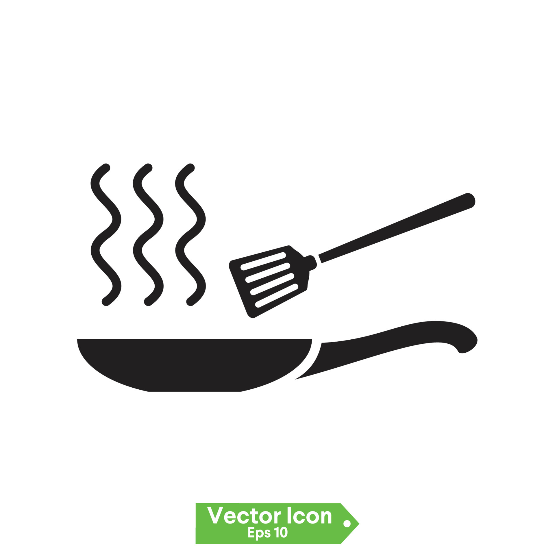 Frying Pan Icon Vector Concept Illustration For Design 6606556 Vector
