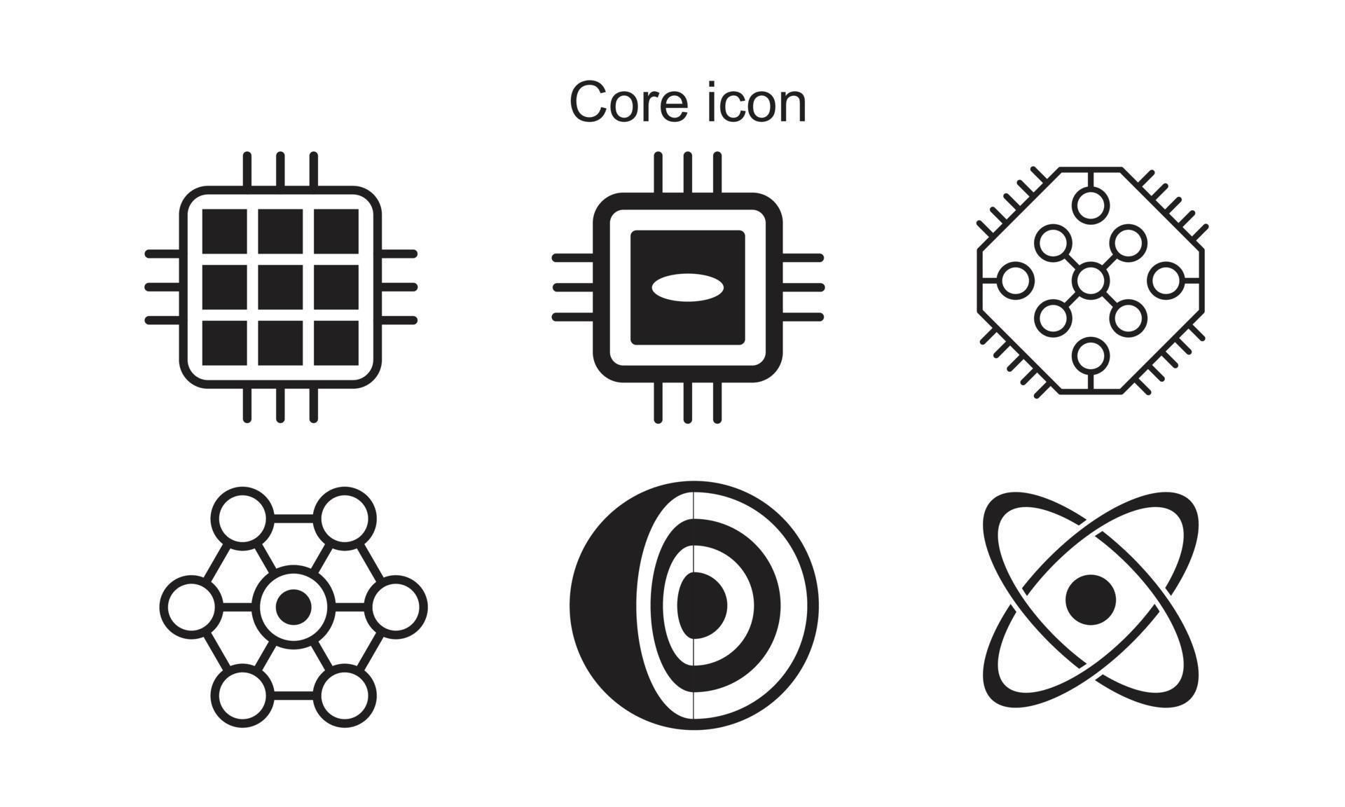 Core icon symbol Flat vector illustration for graphic and web design ...