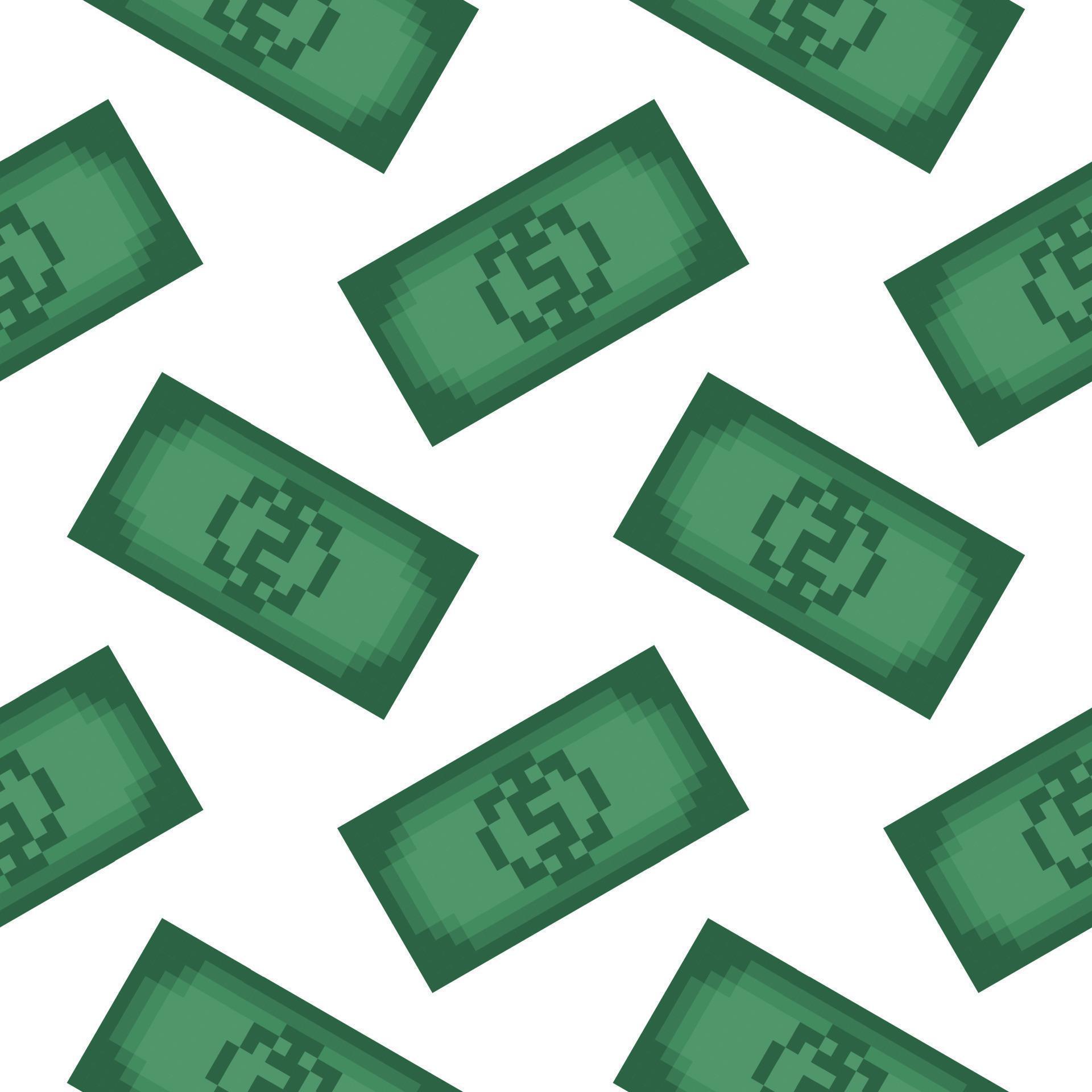 dollar bill seamless pattern in pixel style 6606711 Vector Art at Vecteezy