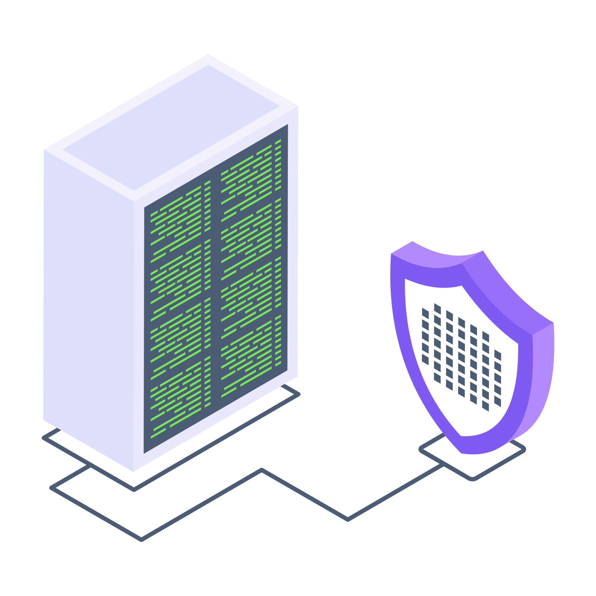 Client server in isometric style icon, blockchain technology 6607430 ...