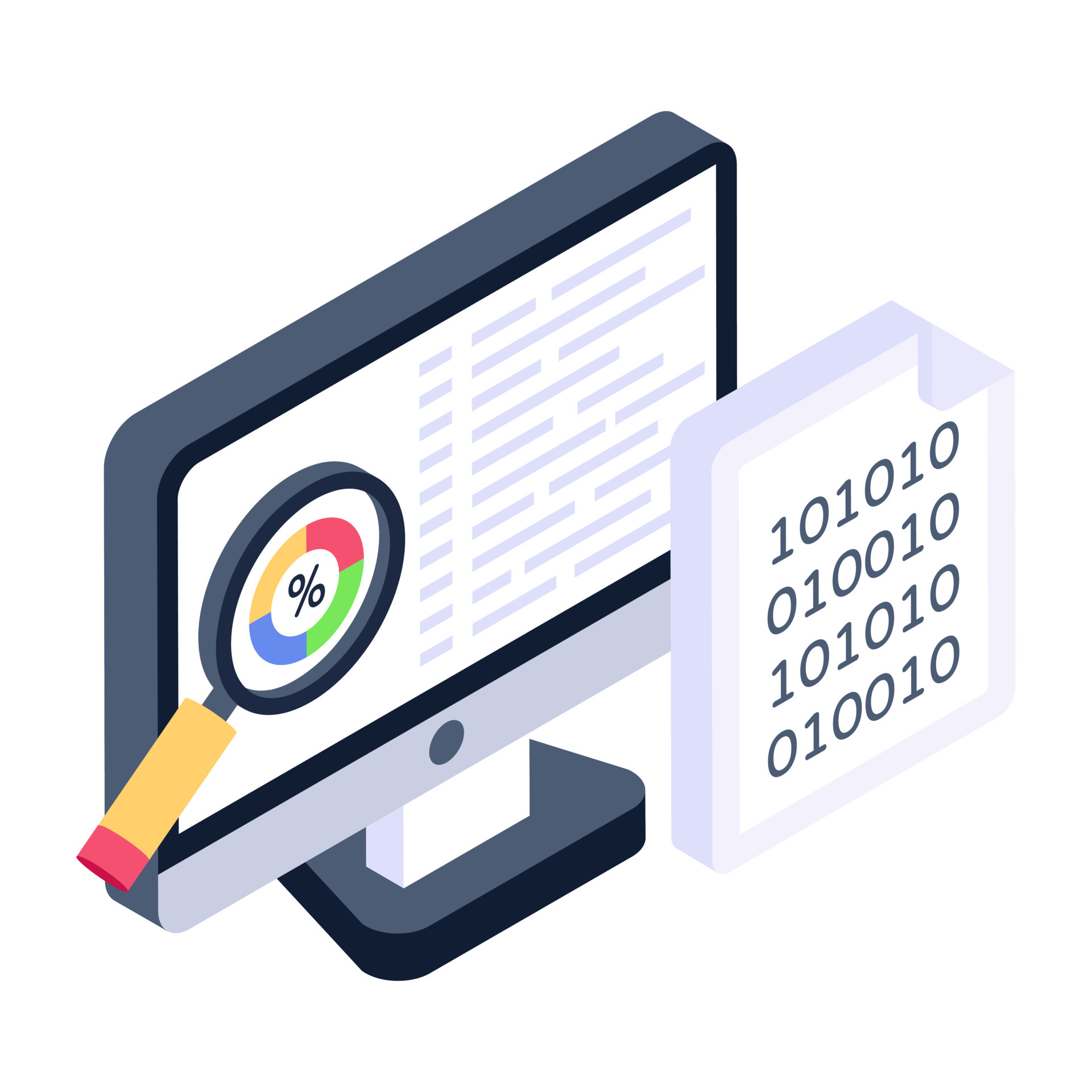A data display icon in isometric design 6608728 Vector Art at Vecteezy