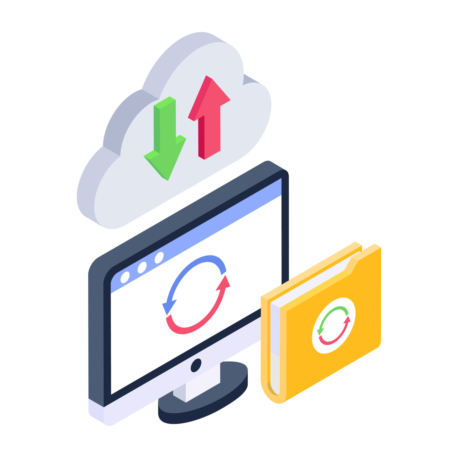 A data display icon in isometric design 6608735 Vector Art at Vecteezy