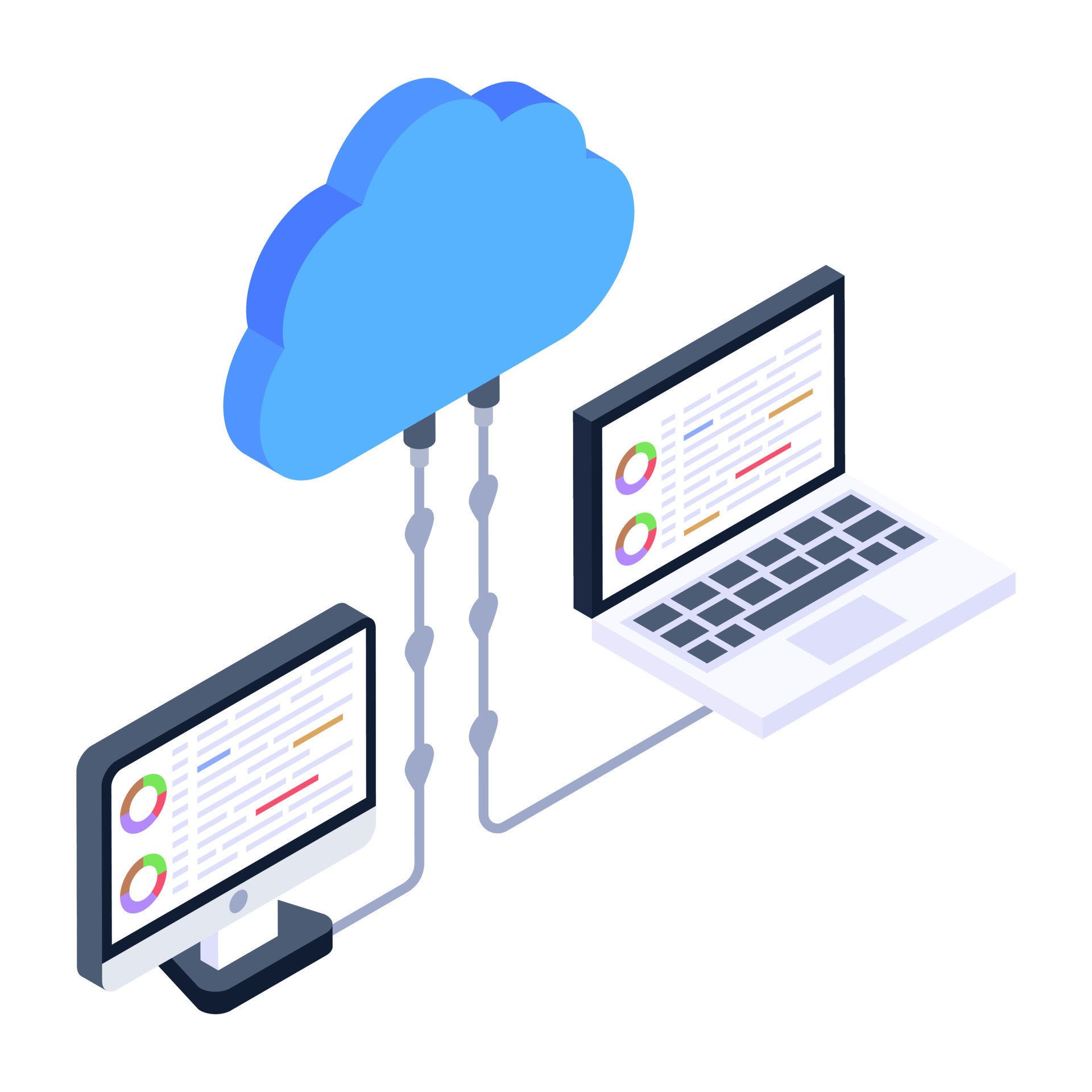 A data hosting icon in editable isometric design 6608989 Vector Art at ...