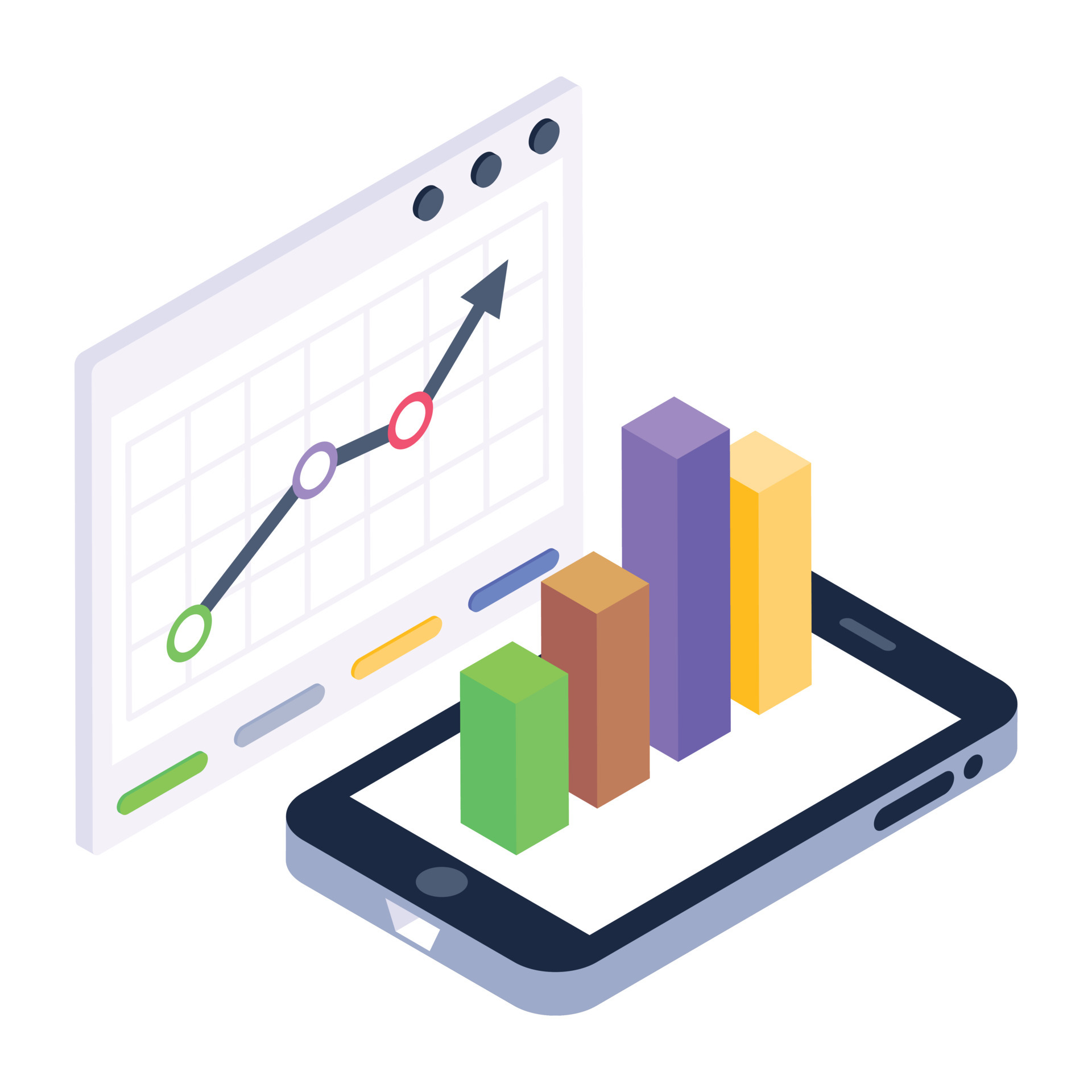 An Icon Of Business Documentation In Isometric Design 6609757 Vector