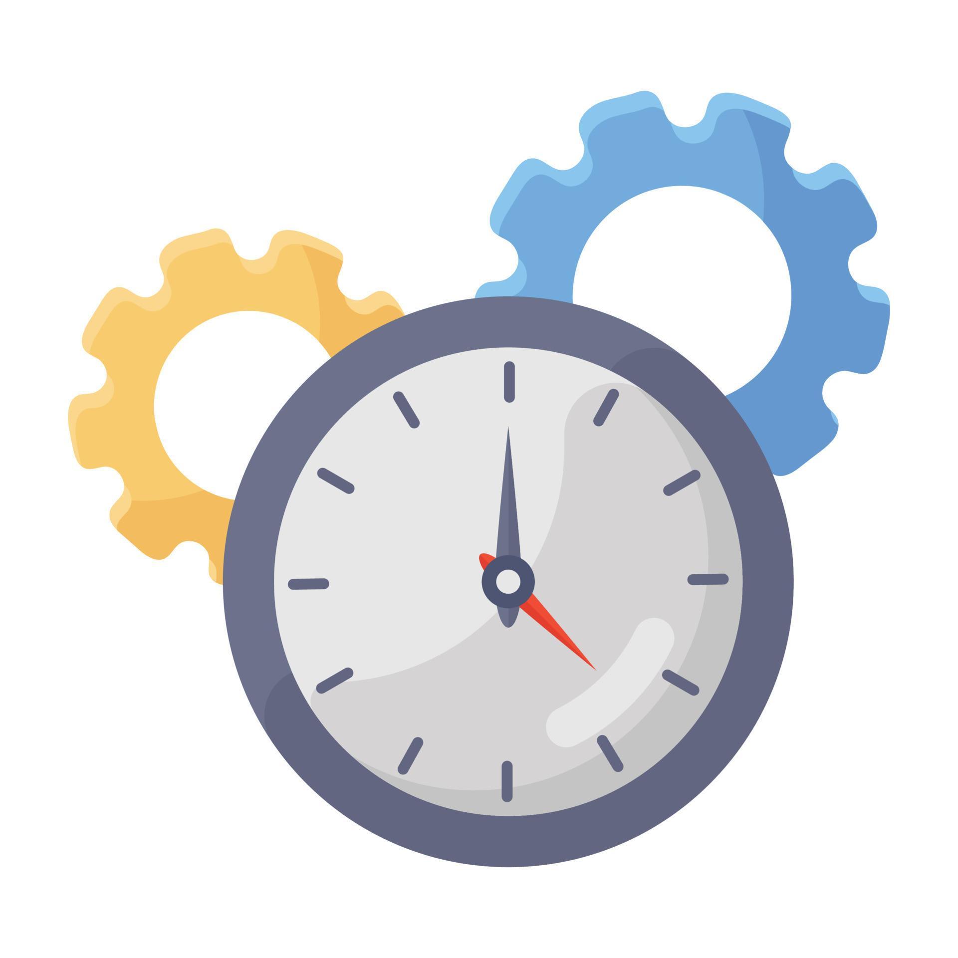 An icon of time optimization in editable style 6609859 Vector Art at ...