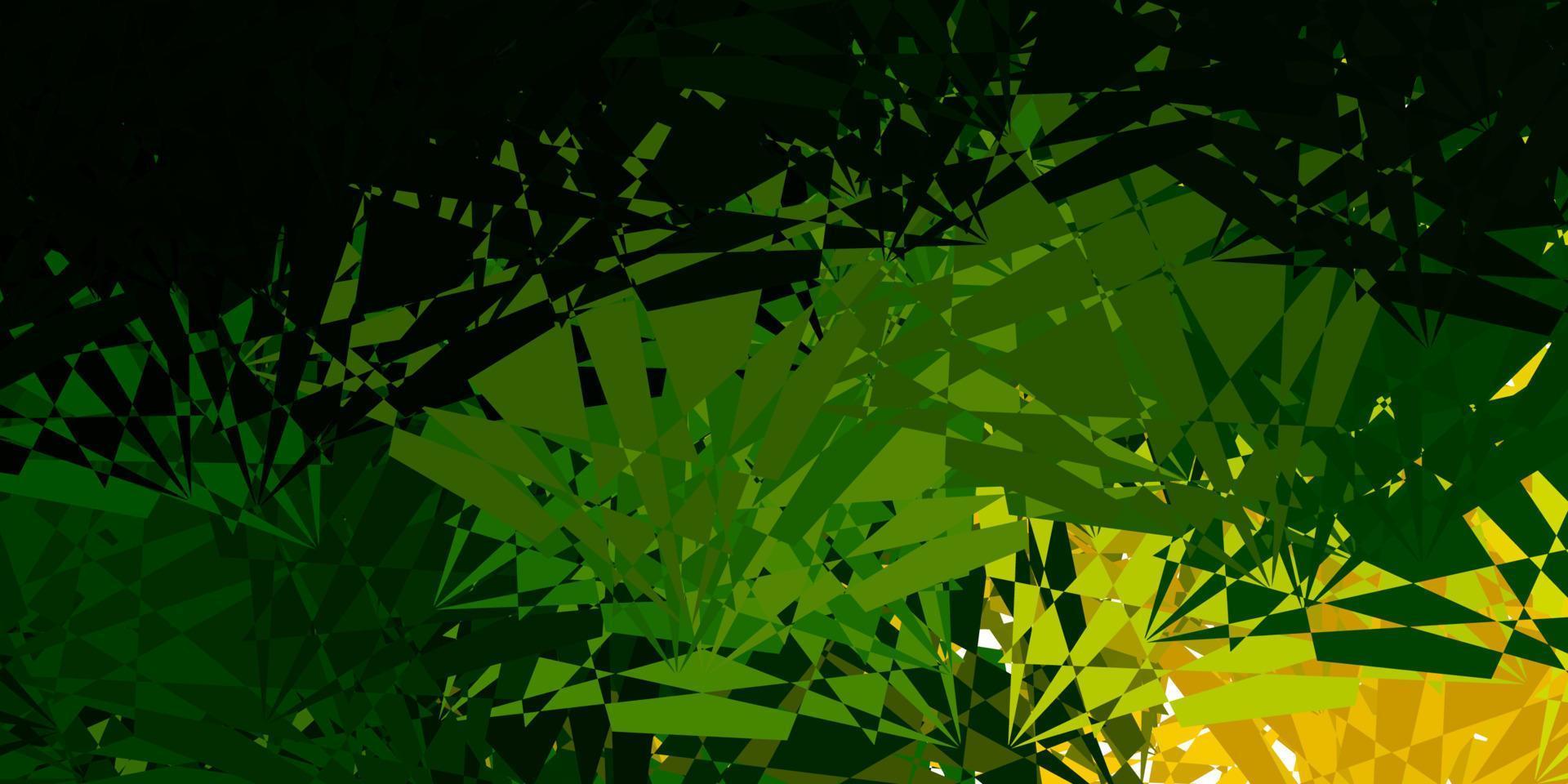 Dark Green Red Vector Background With Polygonal Forms 6618955 Vector