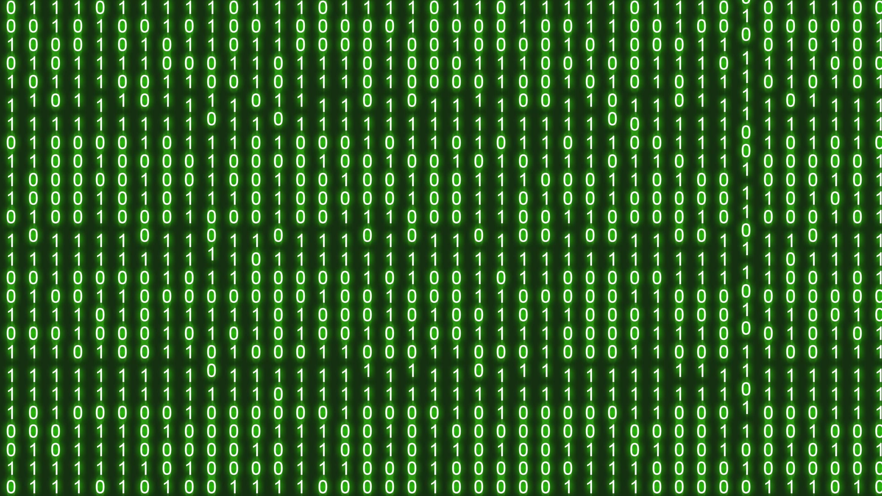 The green binary image transmits information, giving rise to new things ...