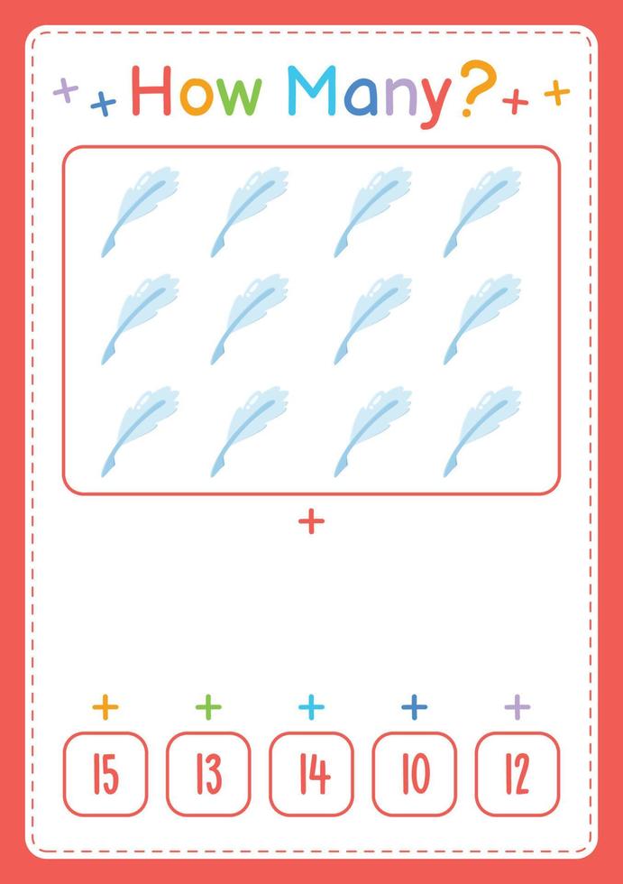 How many activity counting game for kids 6626994 Vector Art at Vecteezy