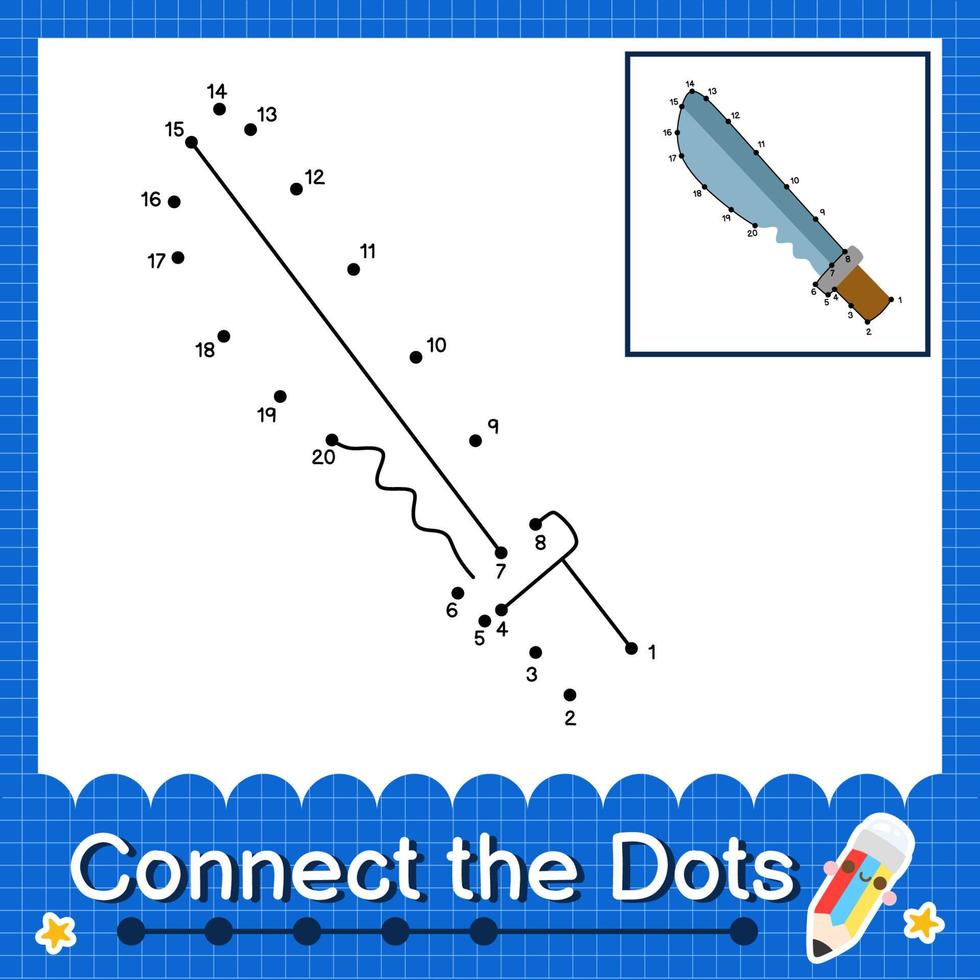Connect the dots counting numbers 1 to 20 puzzle worksheet 6627026 ...