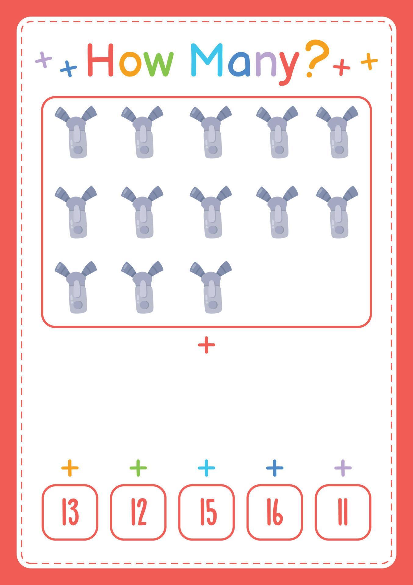 How many activity counting game for kids 6628645 Vector Art at Vecteezy