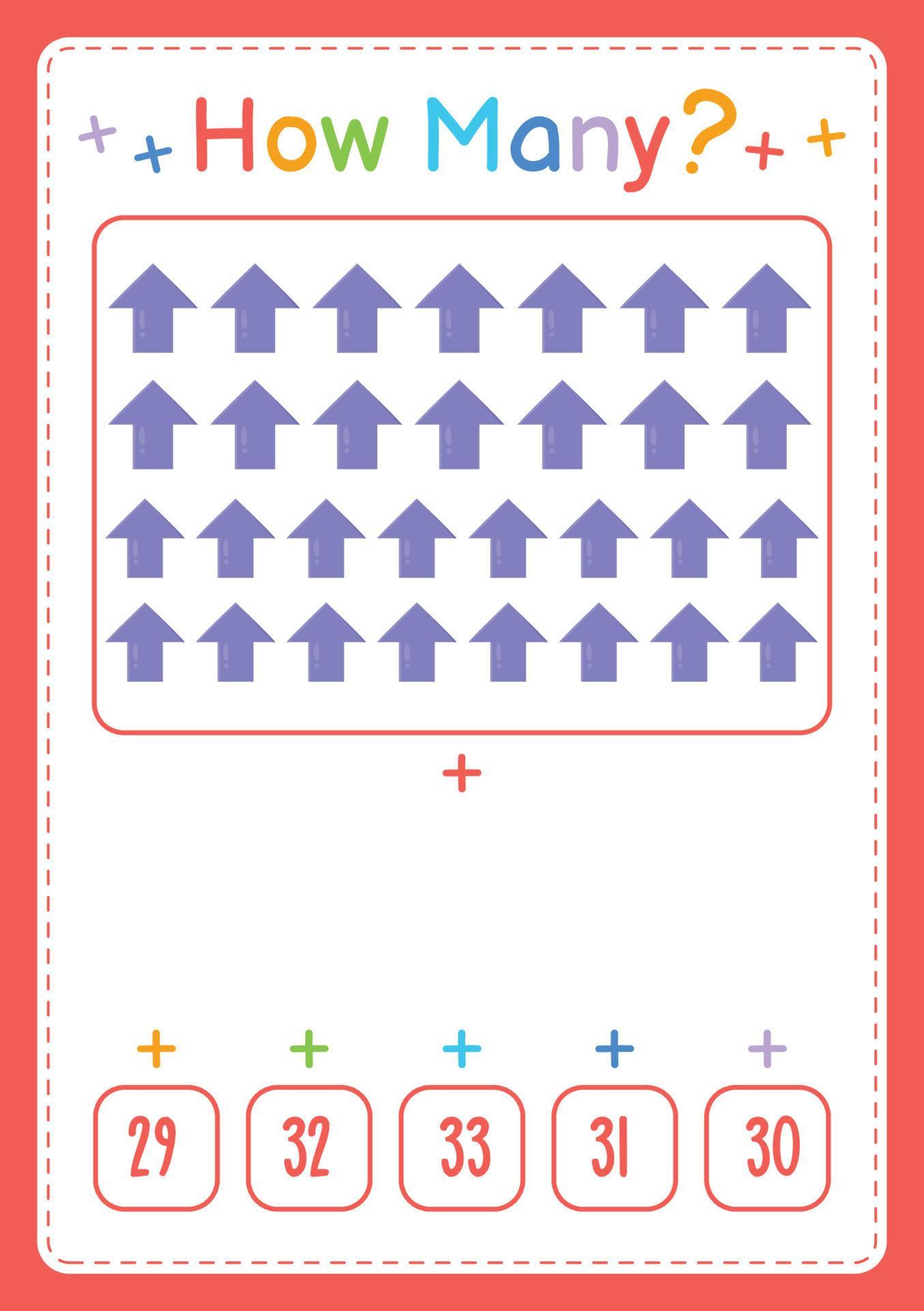 How many activity counting game for kids 6628845 Vector Art at Vecteezy