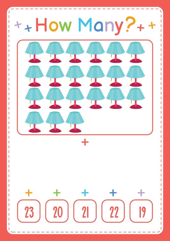 How many activity counting game for kids 6628846 Vector Art at Vecteezy