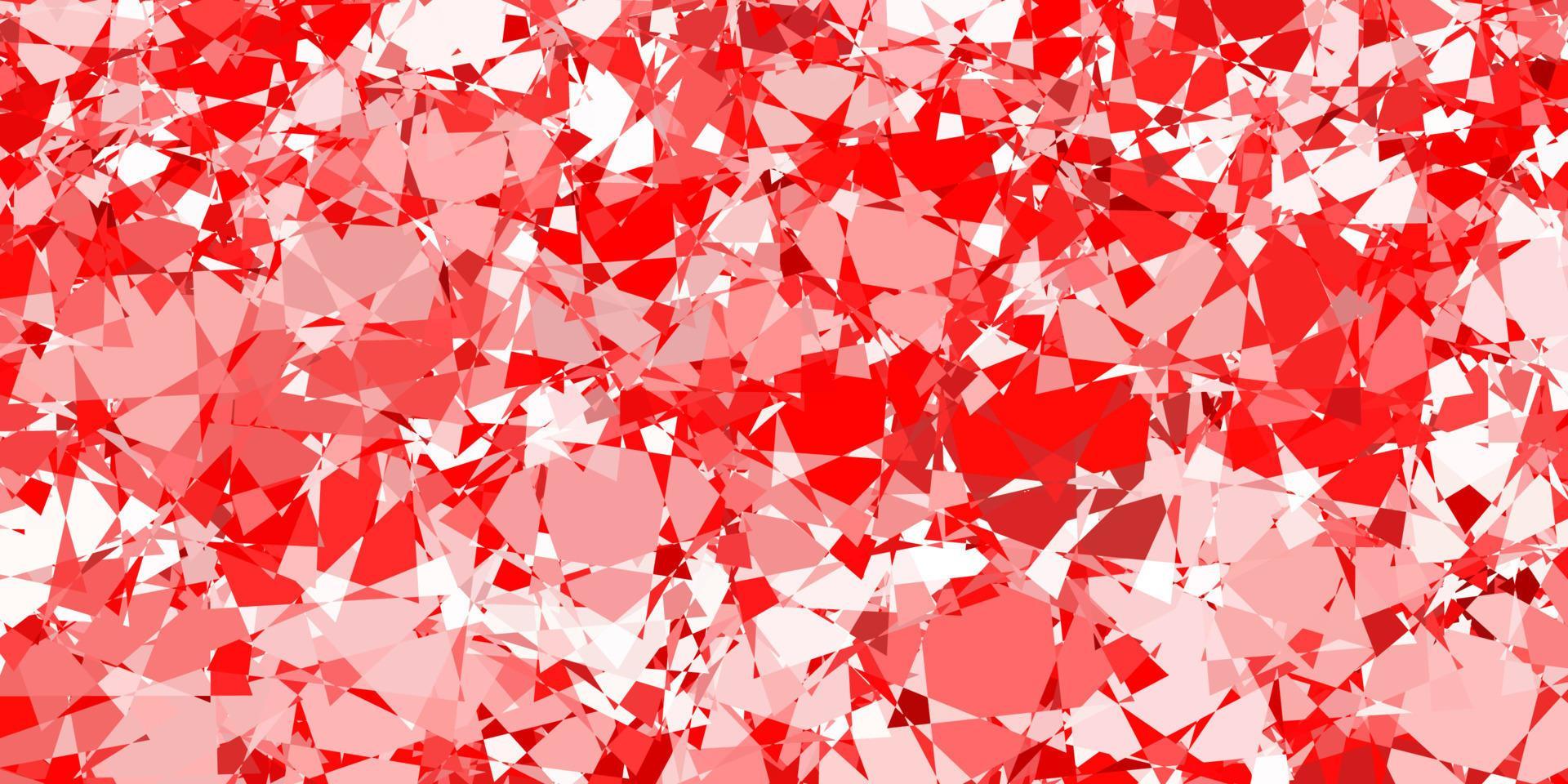 Light Red vector pattern with polygonal shapes. 6629095 Vector Art at ...