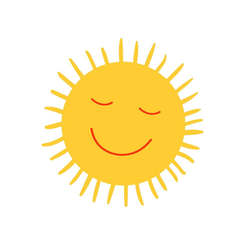Smiling Sun. Cute sun with smile. Vector illustration 6636843 Vector ... Smiling Sun. Cute sun with smile. Vector illustration 6636843 Vector ...