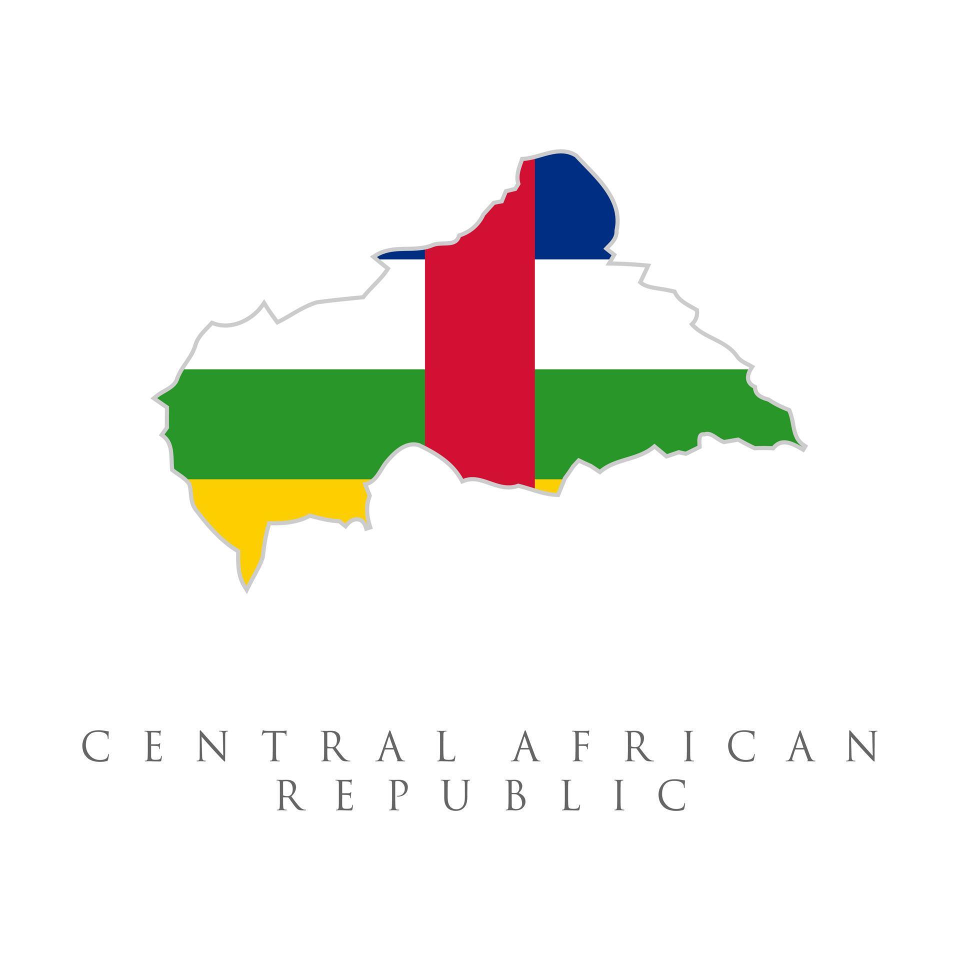 Central Africa Republic national flag map. entral African Republic flag ...