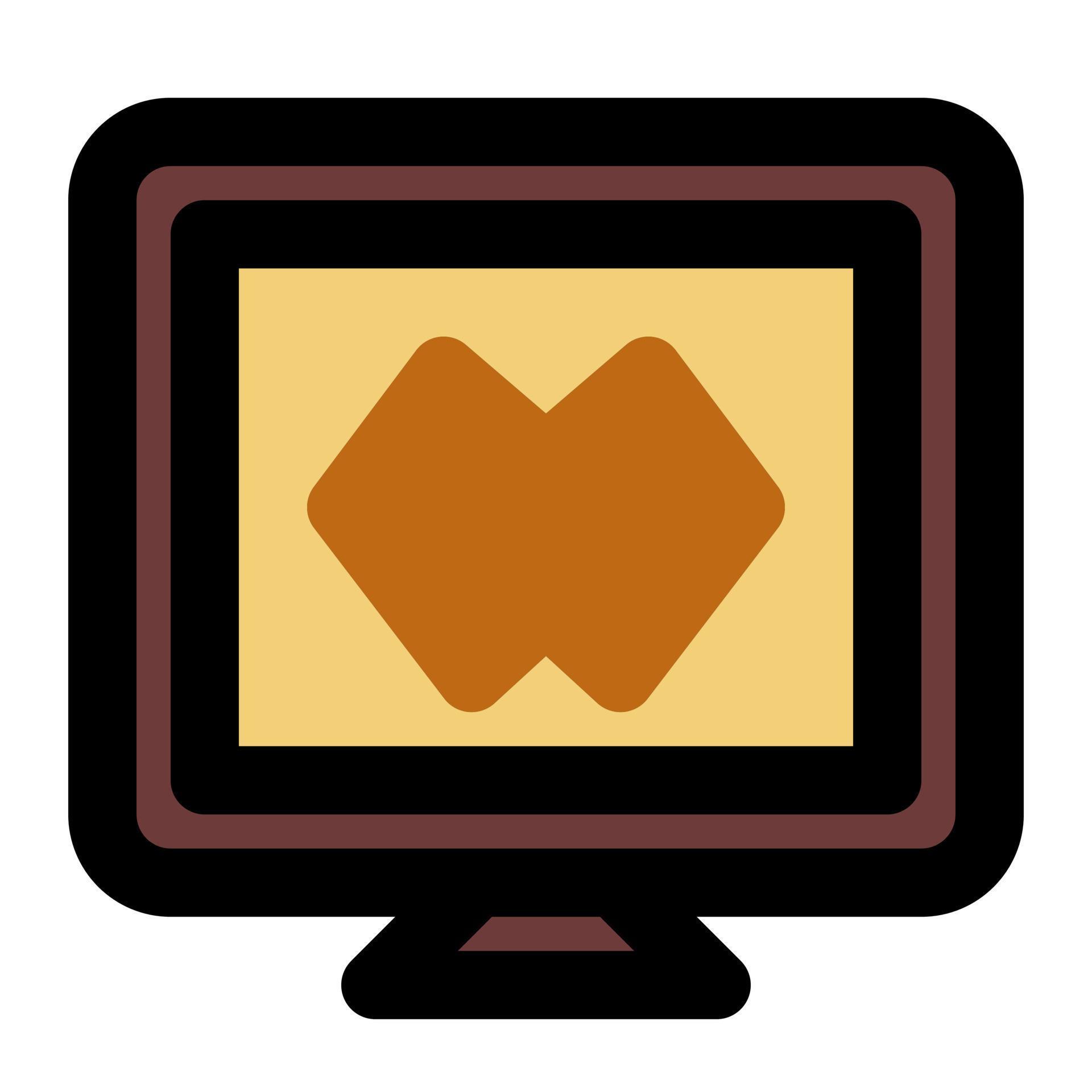 Computer with filled line icon suitable for home icon set 6639176 ...