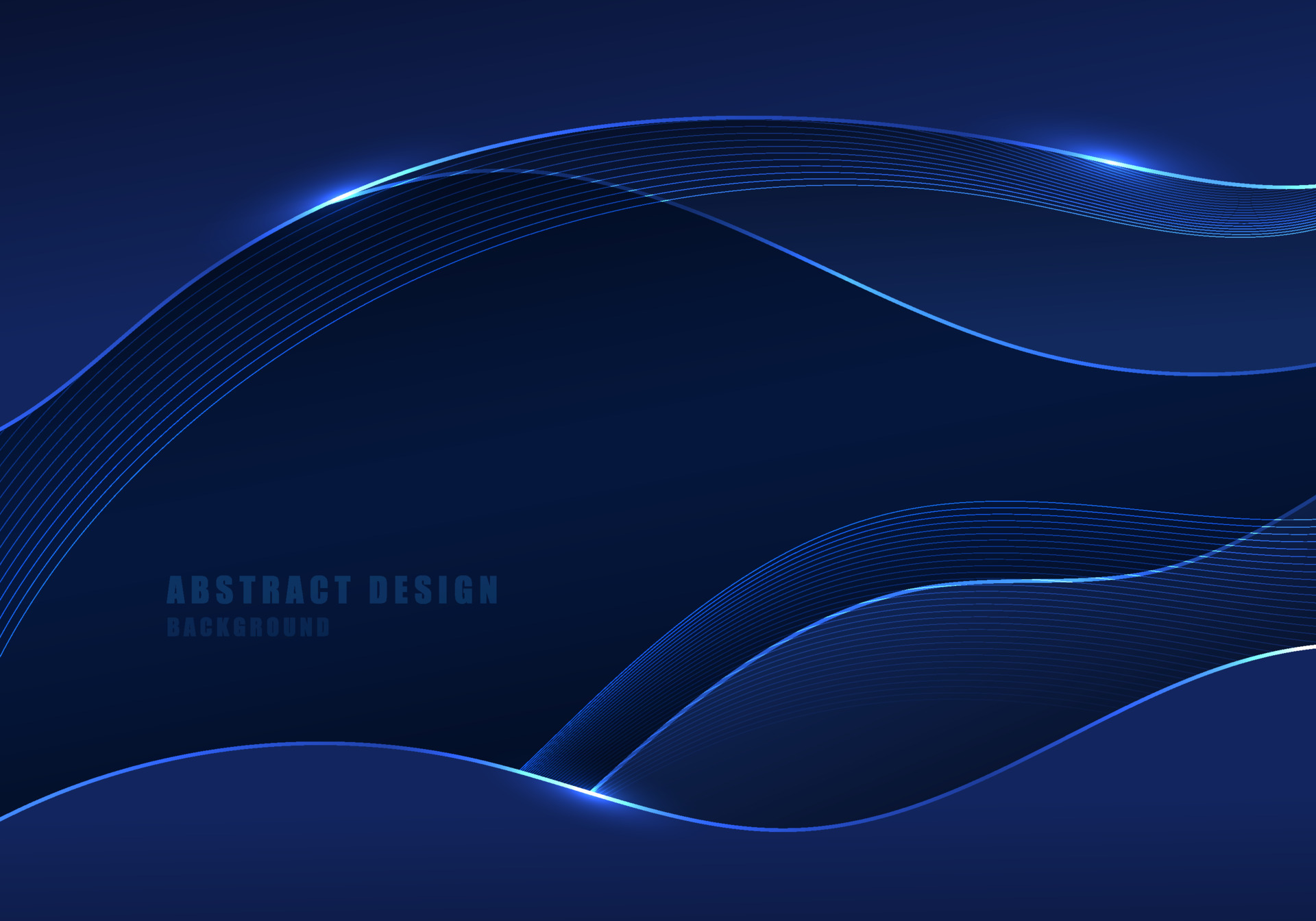 Abstract tech gradient blue design artwork decorative template. Well ...