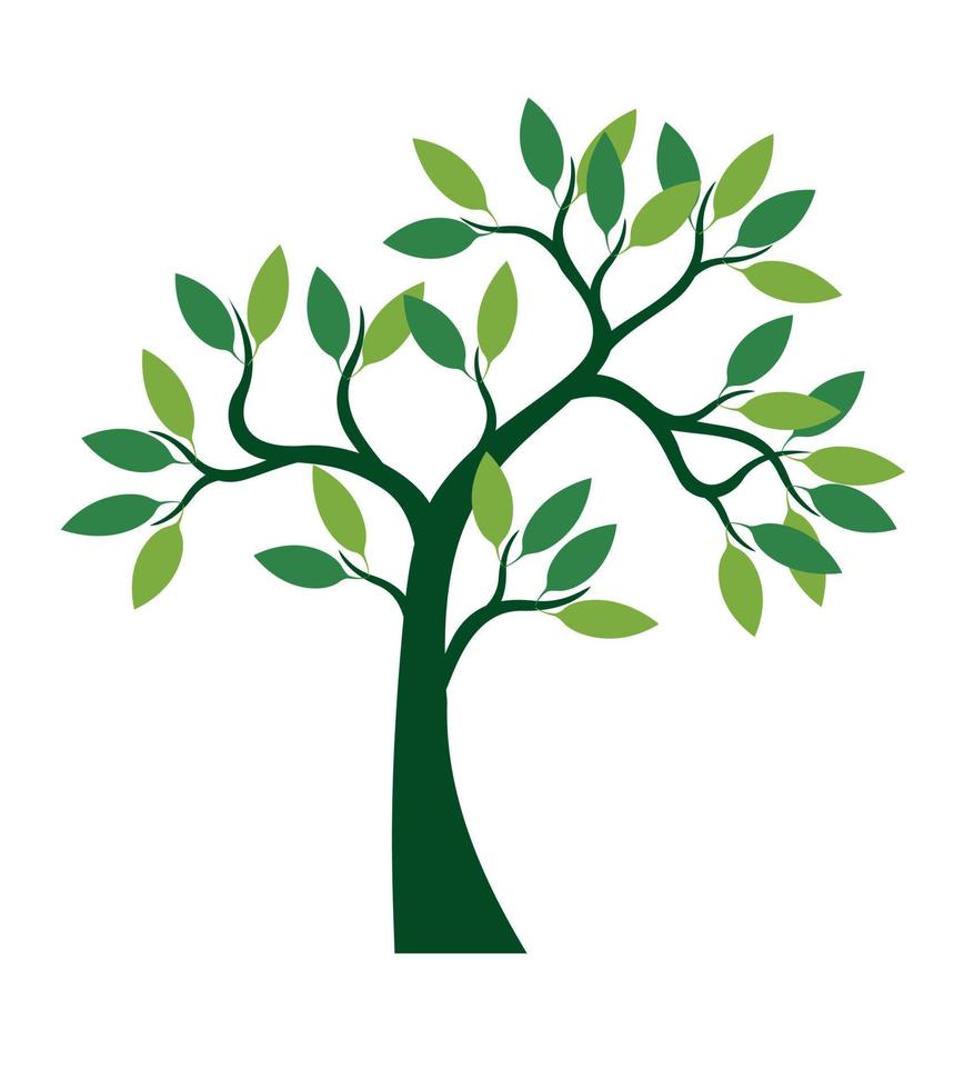 Green Tree. Vector Illustration. 6646248 Vector Art at Vecteezy