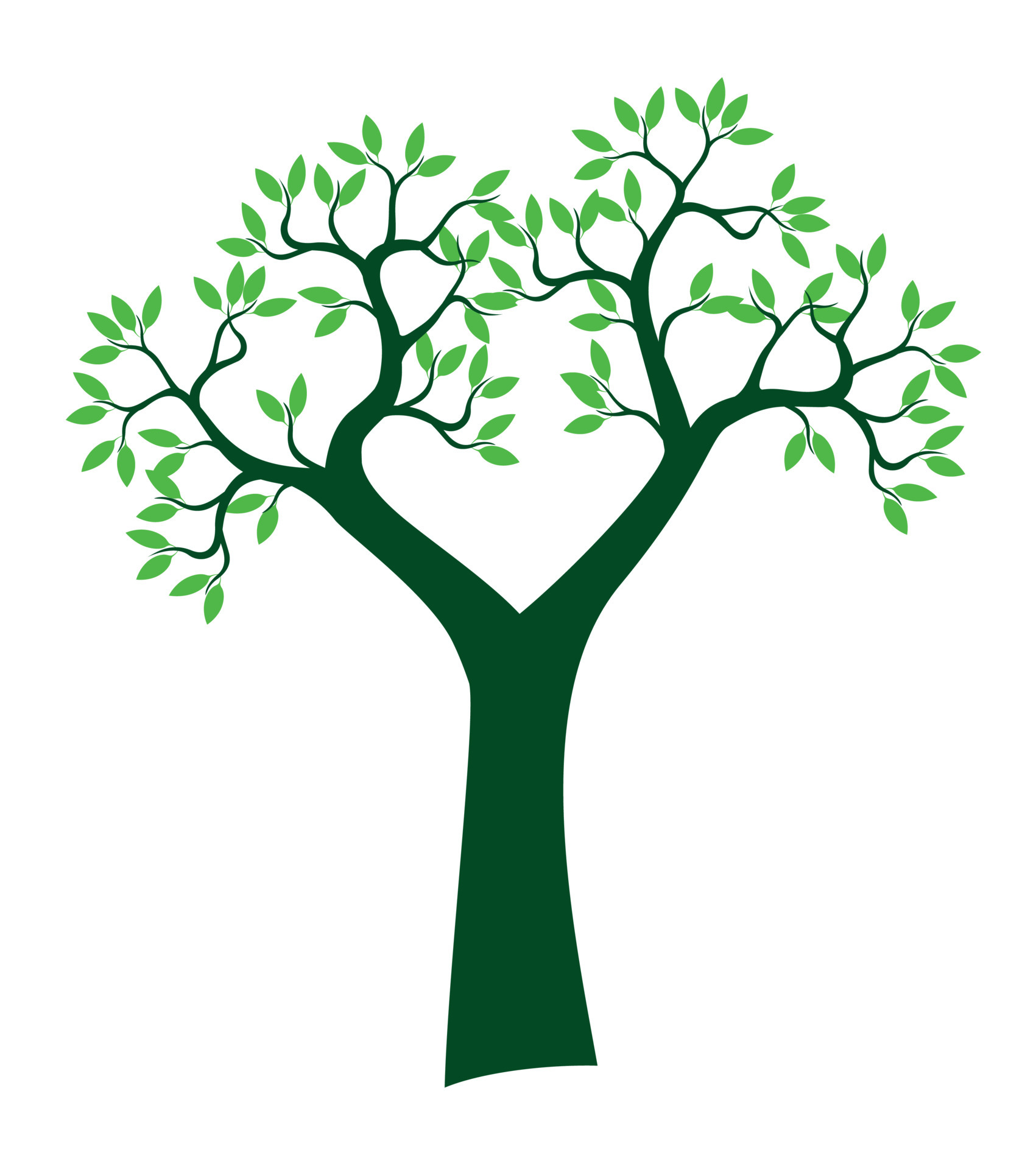 Green Tree. Vector Illustration. 6646257 Vector Art at Vecteezy