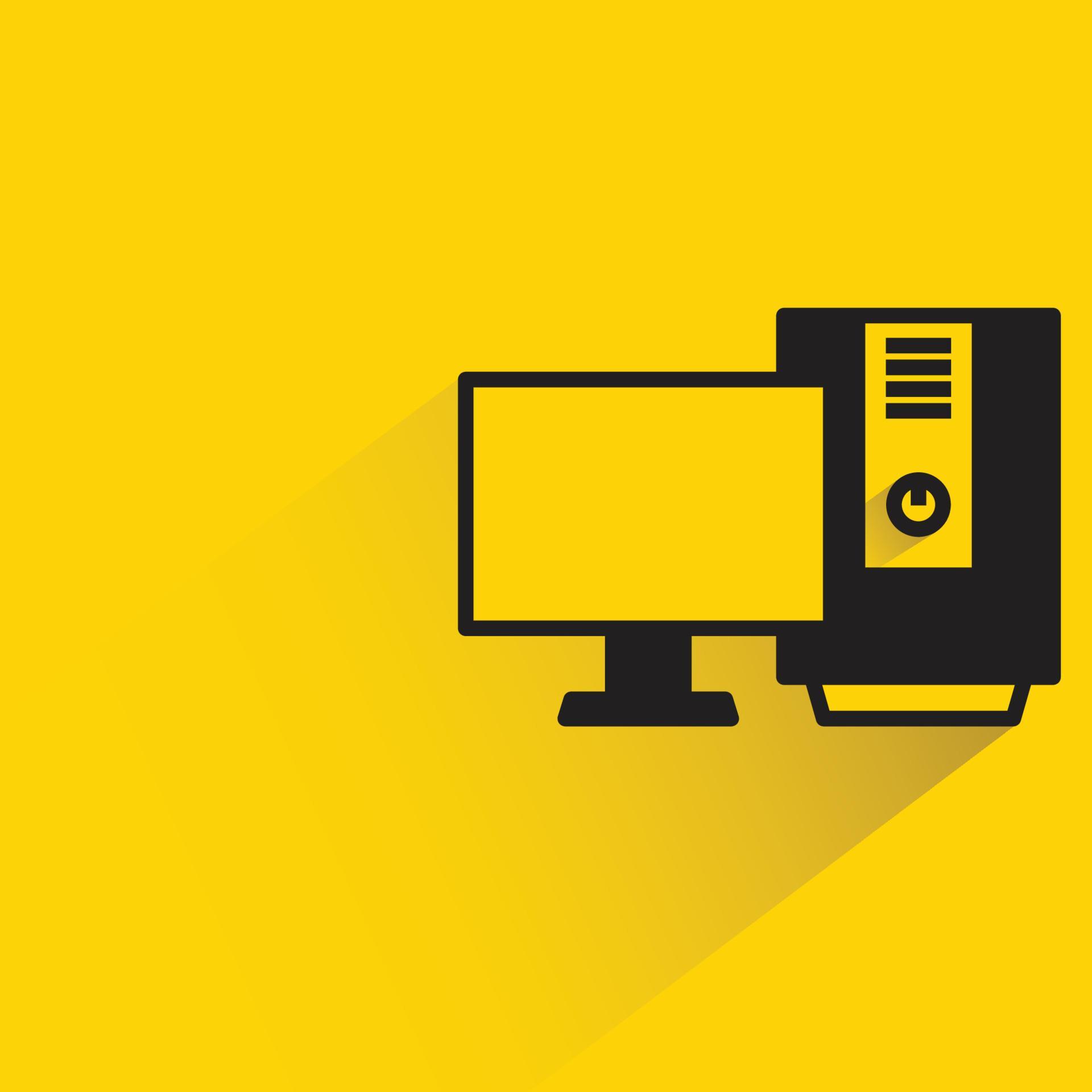 desktop computer vector illustration 6650936 Vector Art at Vecteezy