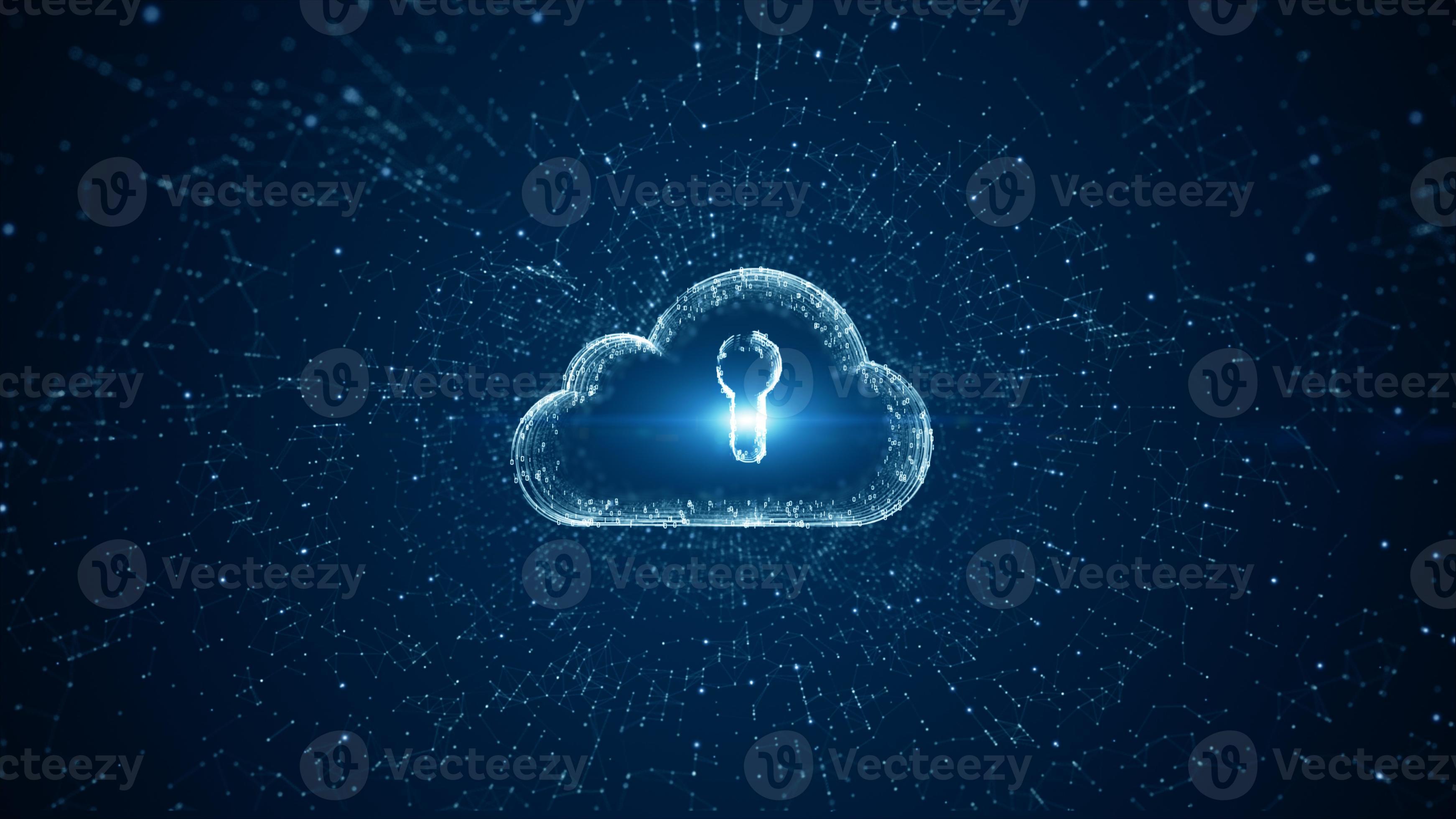 Cloud Computing And Cyber Security Digital Data Network Protection High Speed Connection Data