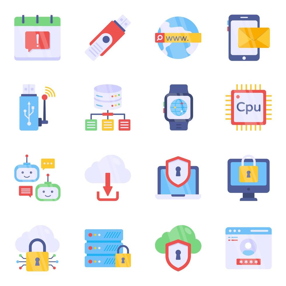 Pack of Business Flat Icons 6656101 Vector Art at Vecteezy