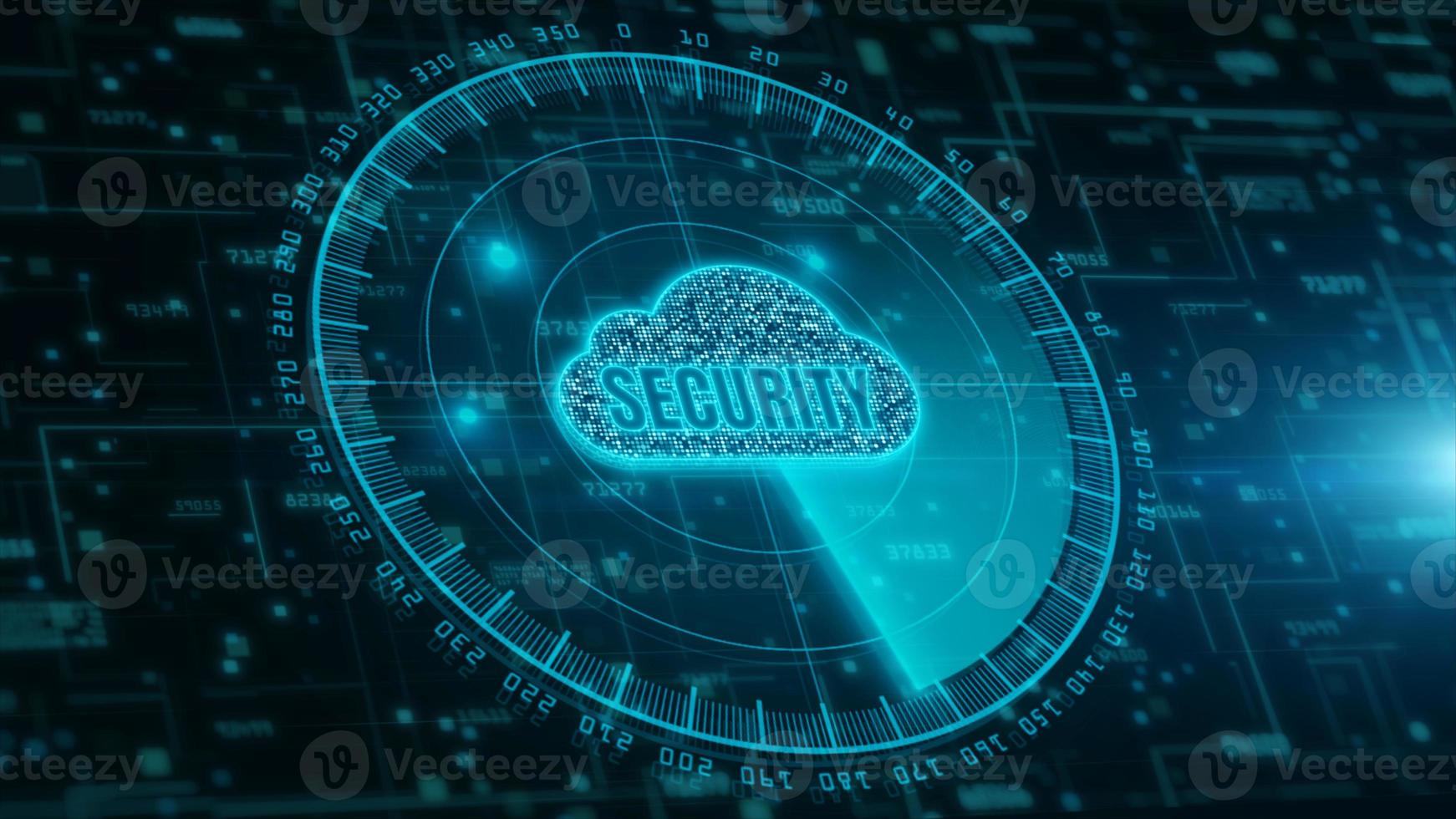 Digital Cloud Computing And Radar Scanning Of Cyber Security Digital Data Network Protection