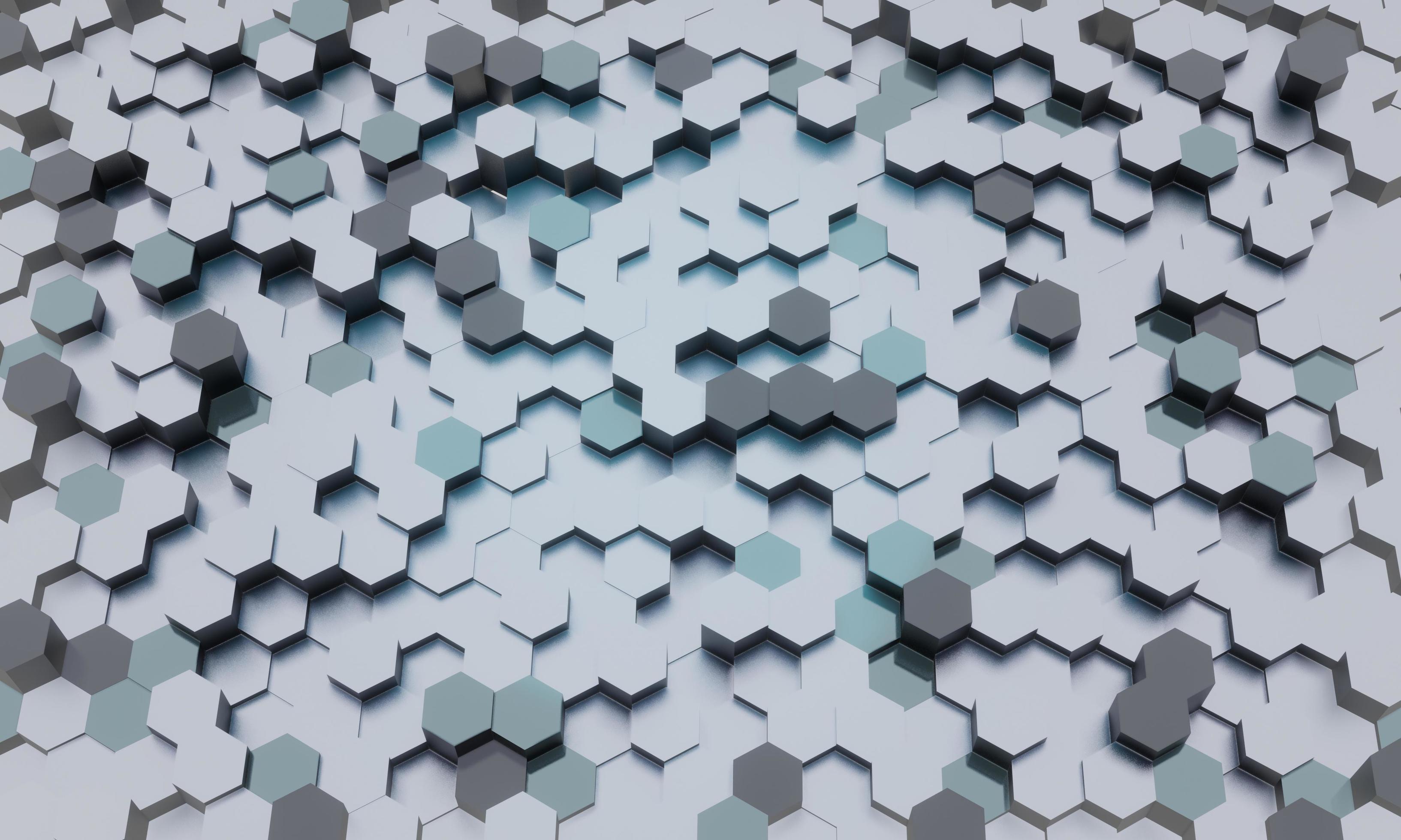Abstract Honeycomb Background Loop Wide Angle Light Minimal Clean
