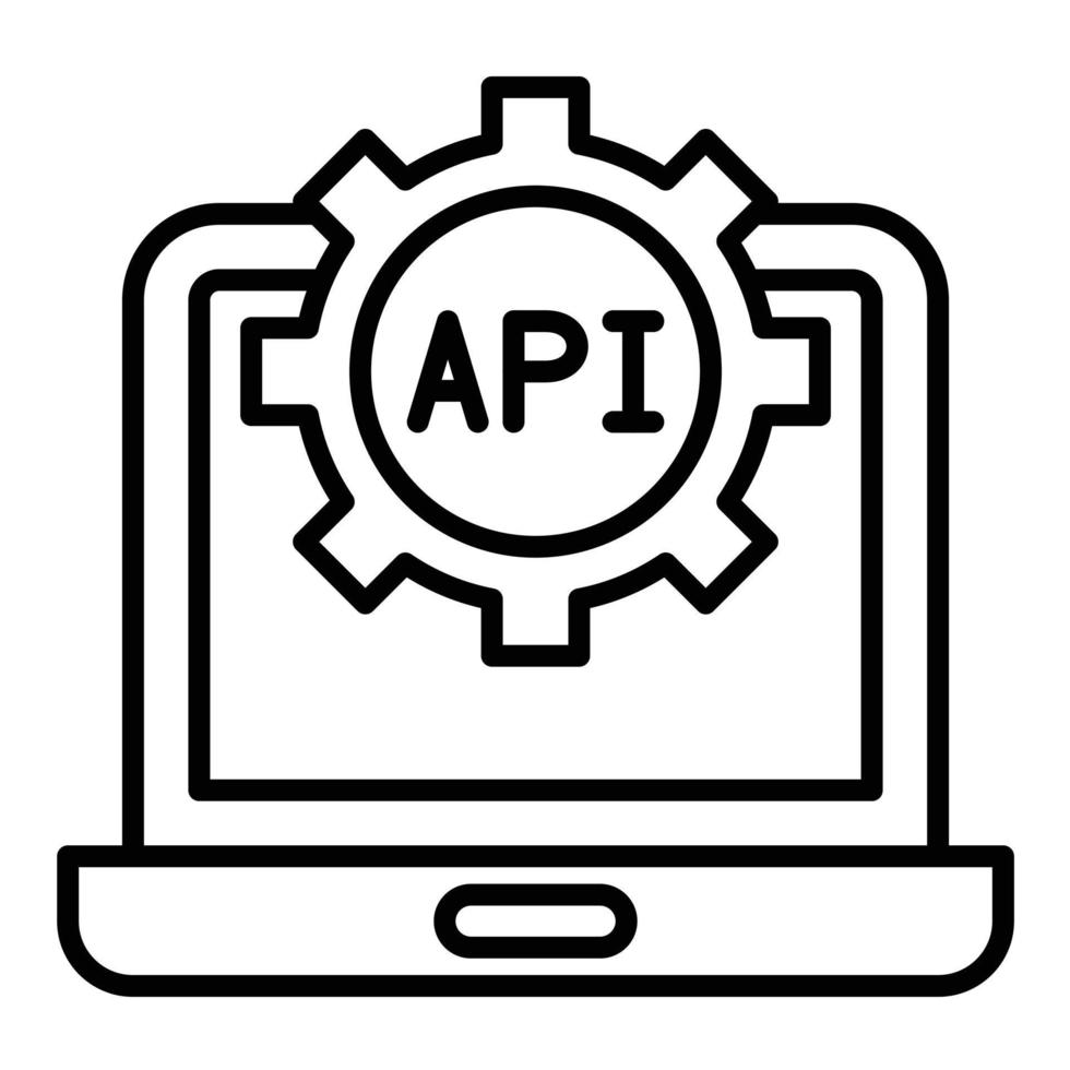 API Line Icon 6670260 Vector Art at Vecteezy
