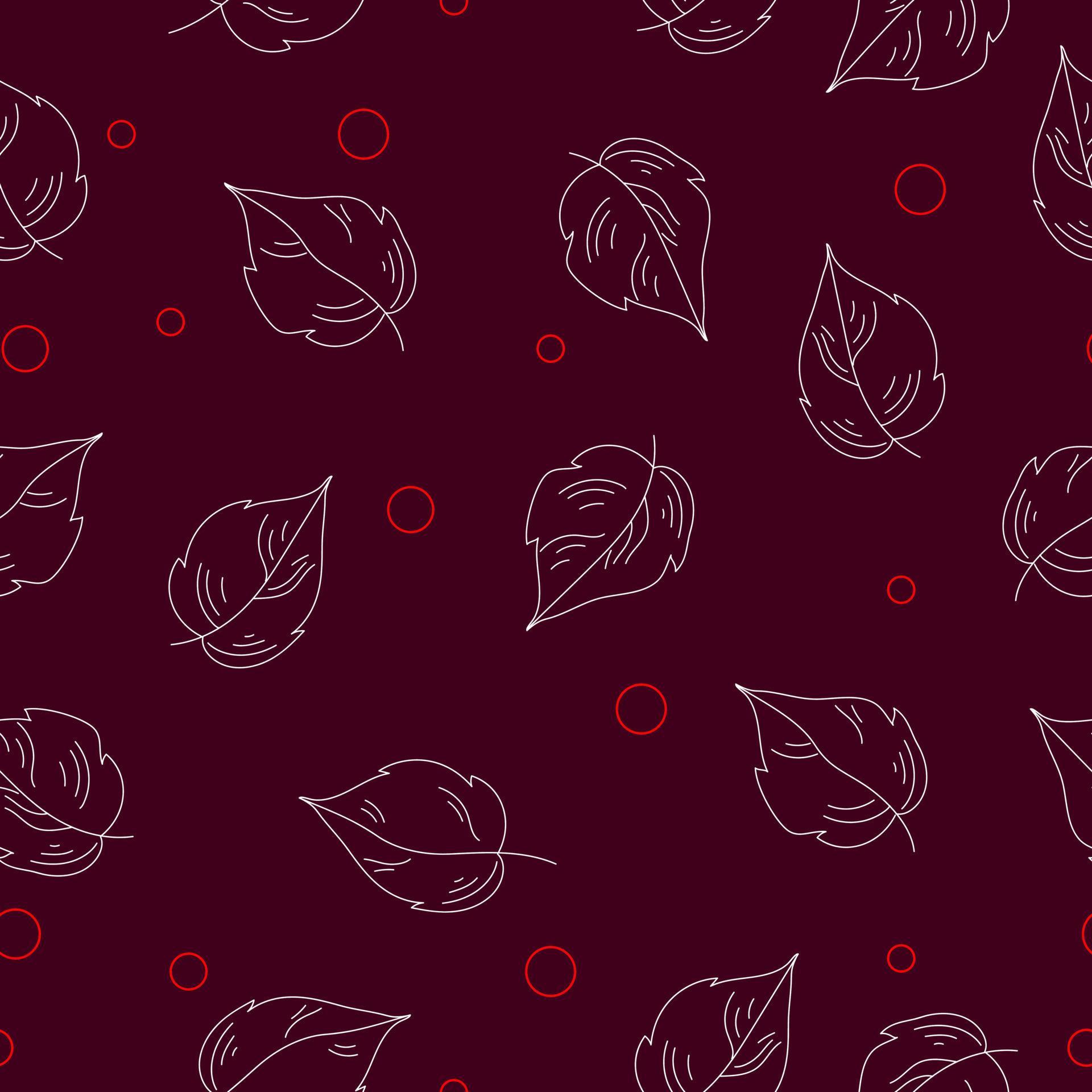 Pattern with white leafs 6672621 Vector Art at Vecteezy