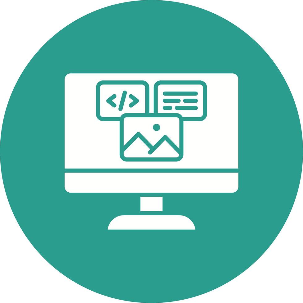 Web Design Glyph Circle Background Icon 6673700 Vector Art at Vecteezy