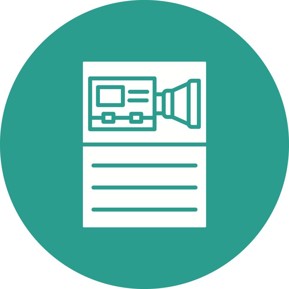 Script Glyph Circle Background Icon 6674186 Vector Art at Vecteezy