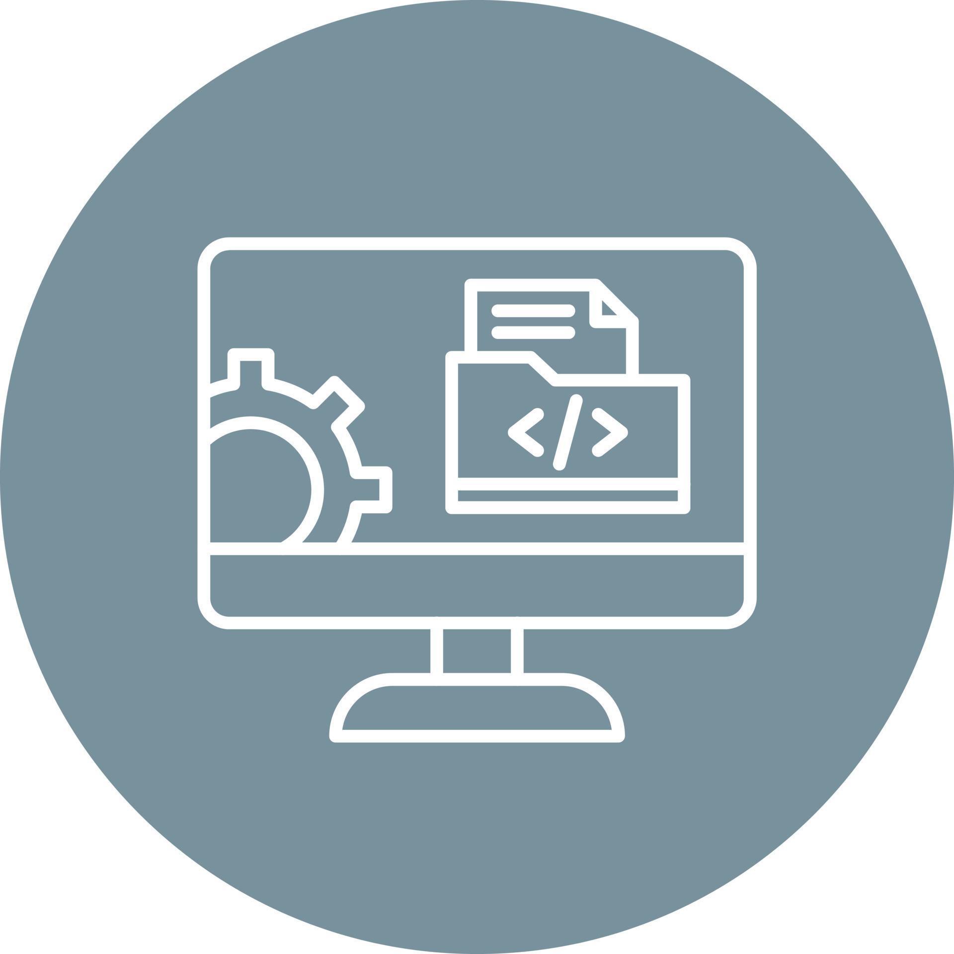 Web Development Line Circle Background Icon 6674433 Vector Art at Vecteezy