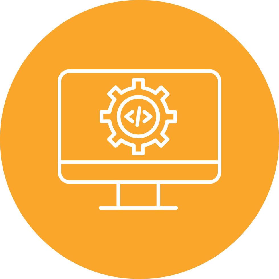 Code Settings Line Circle Background Icon 6674814 Vector Art at Vecteezy