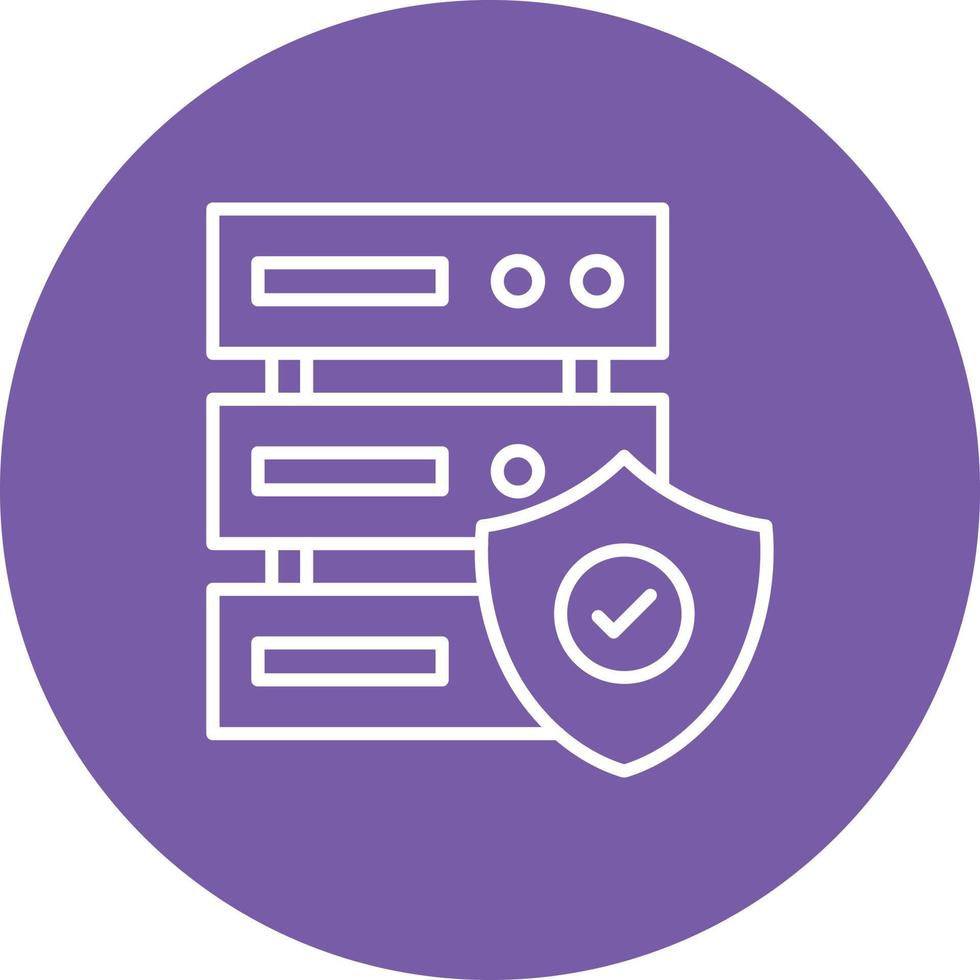 Database Security Line Circle Background Icon 6675005 Vector Art at ...