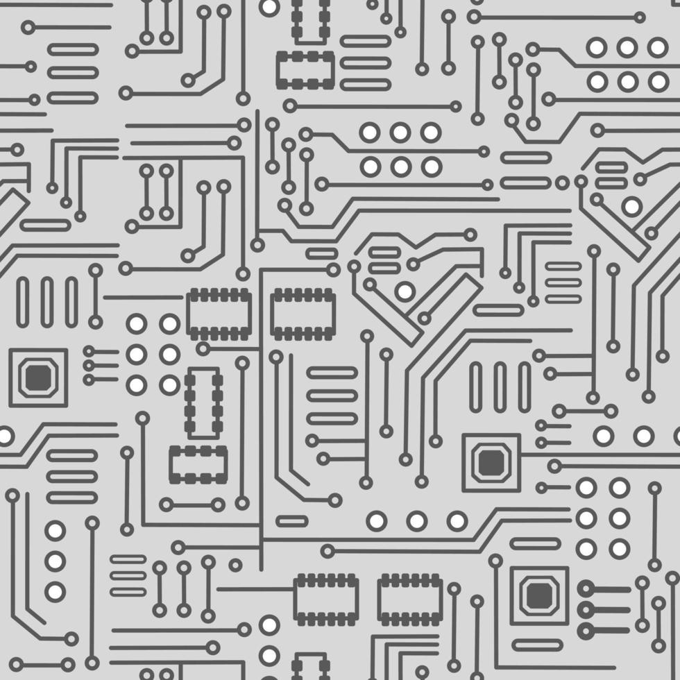 Vector illustration of seamless electronic circuit board chip-set ... Vector illustration of seamless electronic circuit board chip-set ...