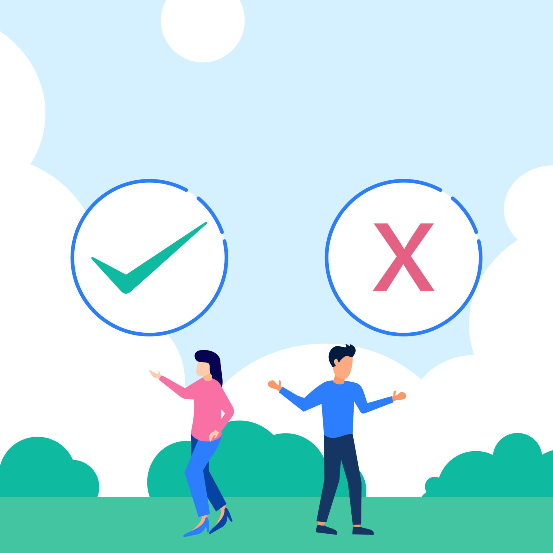 Illustration vector graphic cartoon character of pros and cons 6685678 ... Illustration vector graphic cartoon character of pros and cons 6685678 ...