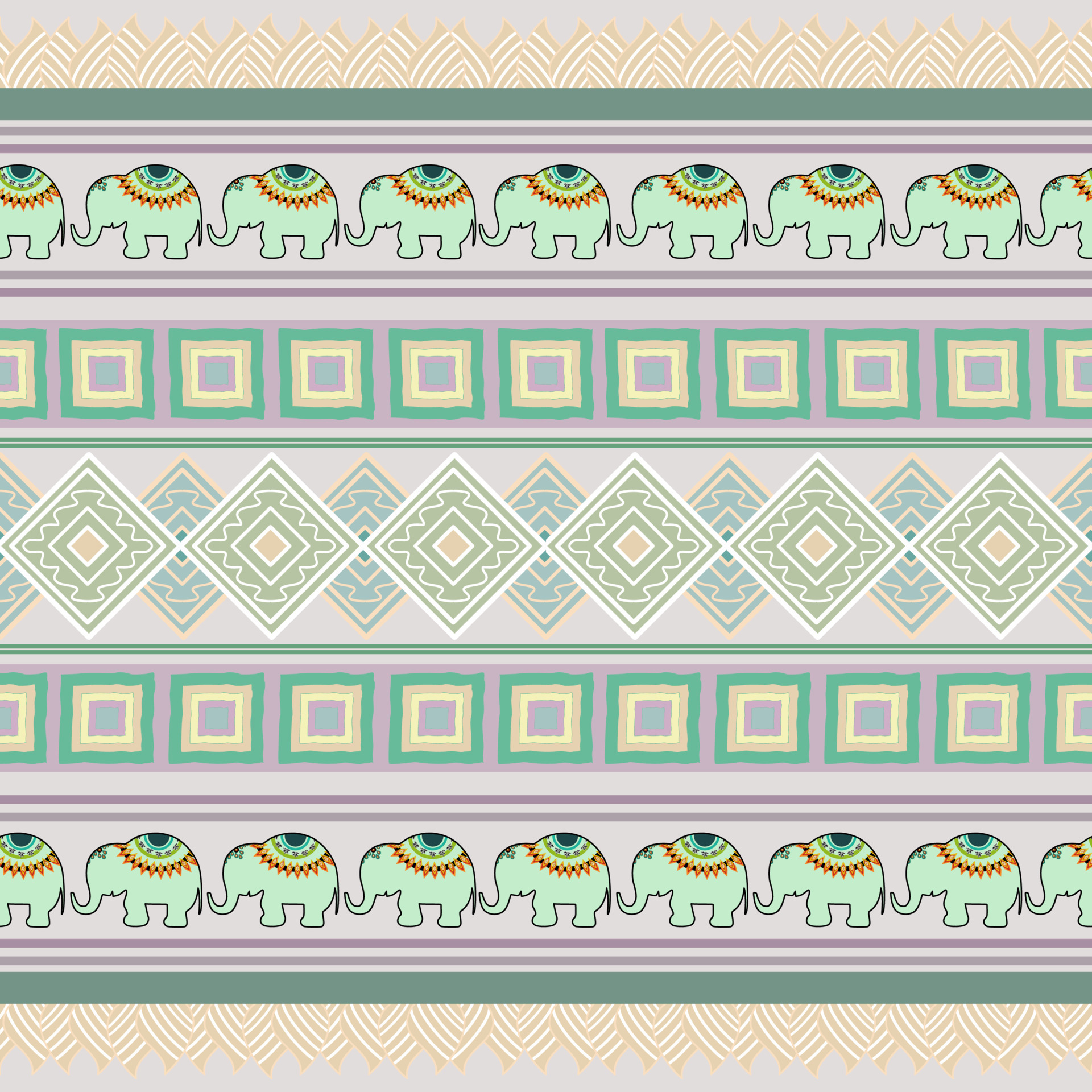 Colourful Indian Patterns And Designs