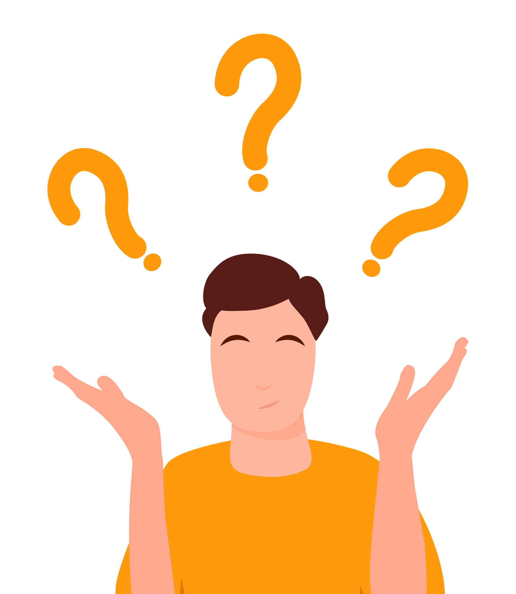 Simple flat vector illustration of question dilemma problem concept ... Simple flat vector illustration of question dilemma problem concept ...