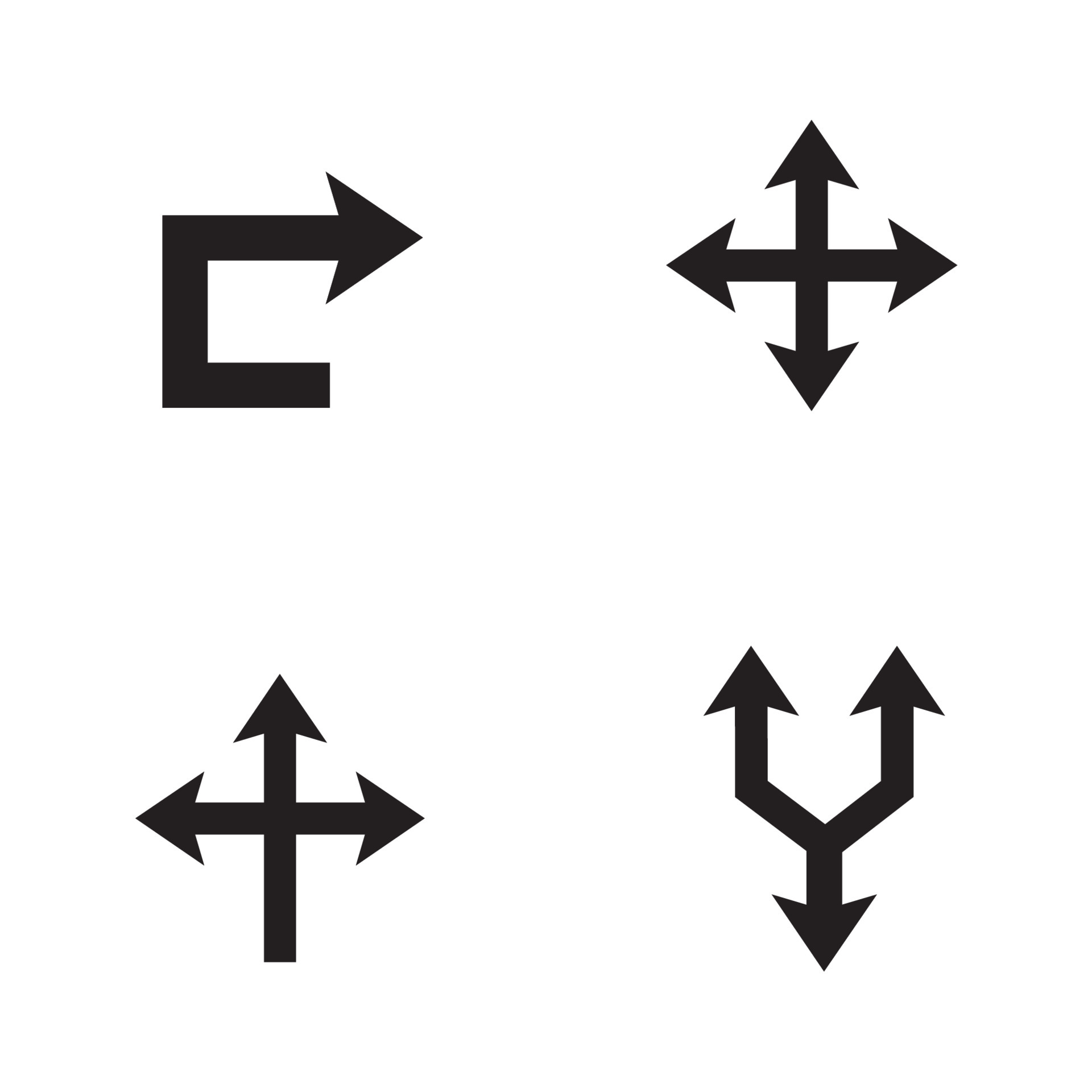 Collection of app sign elements. Big set of flat arrows isolated on ...