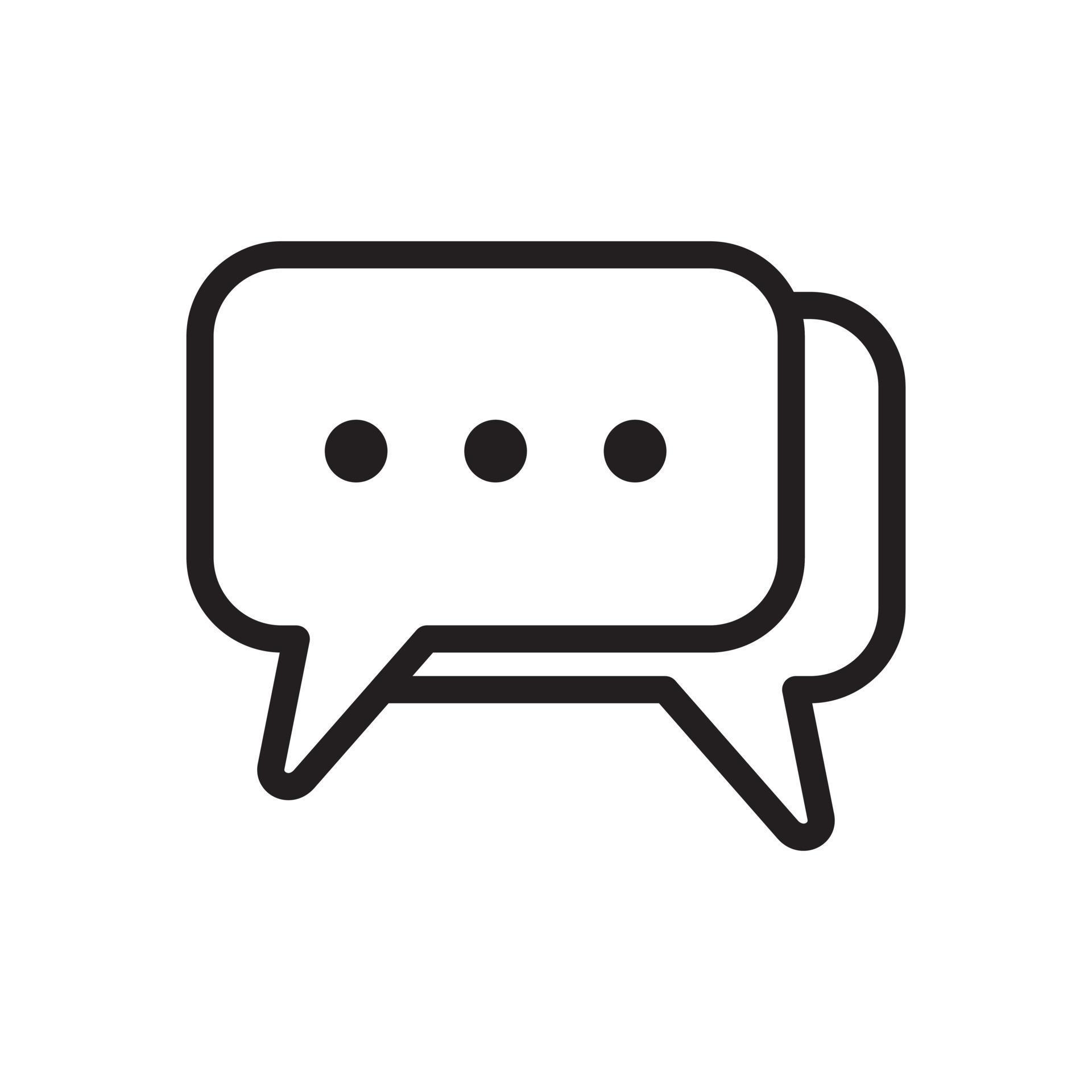 Chatting Message Icon Template Black Color Editable Chatting Message