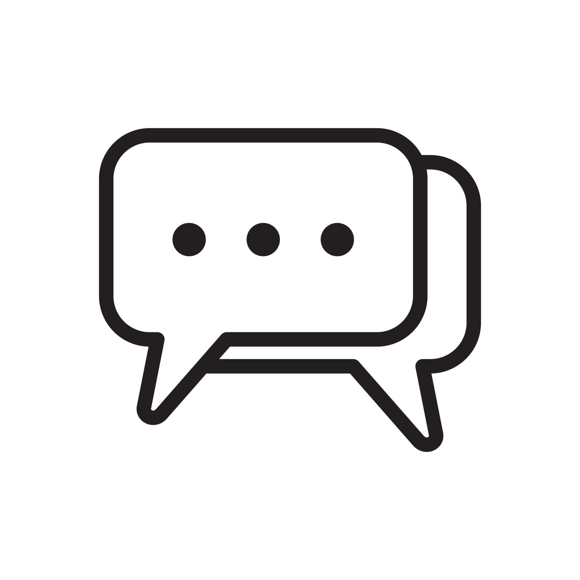 Chatting Message Icon Template Black Color Editable Chatting Message